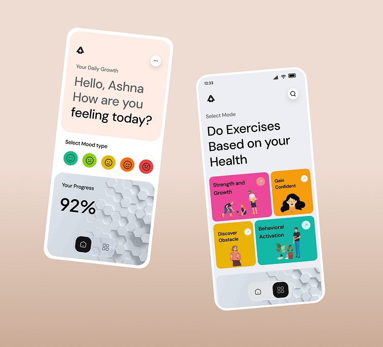 Mental Wellness App by Ashna Khan on Dribbble