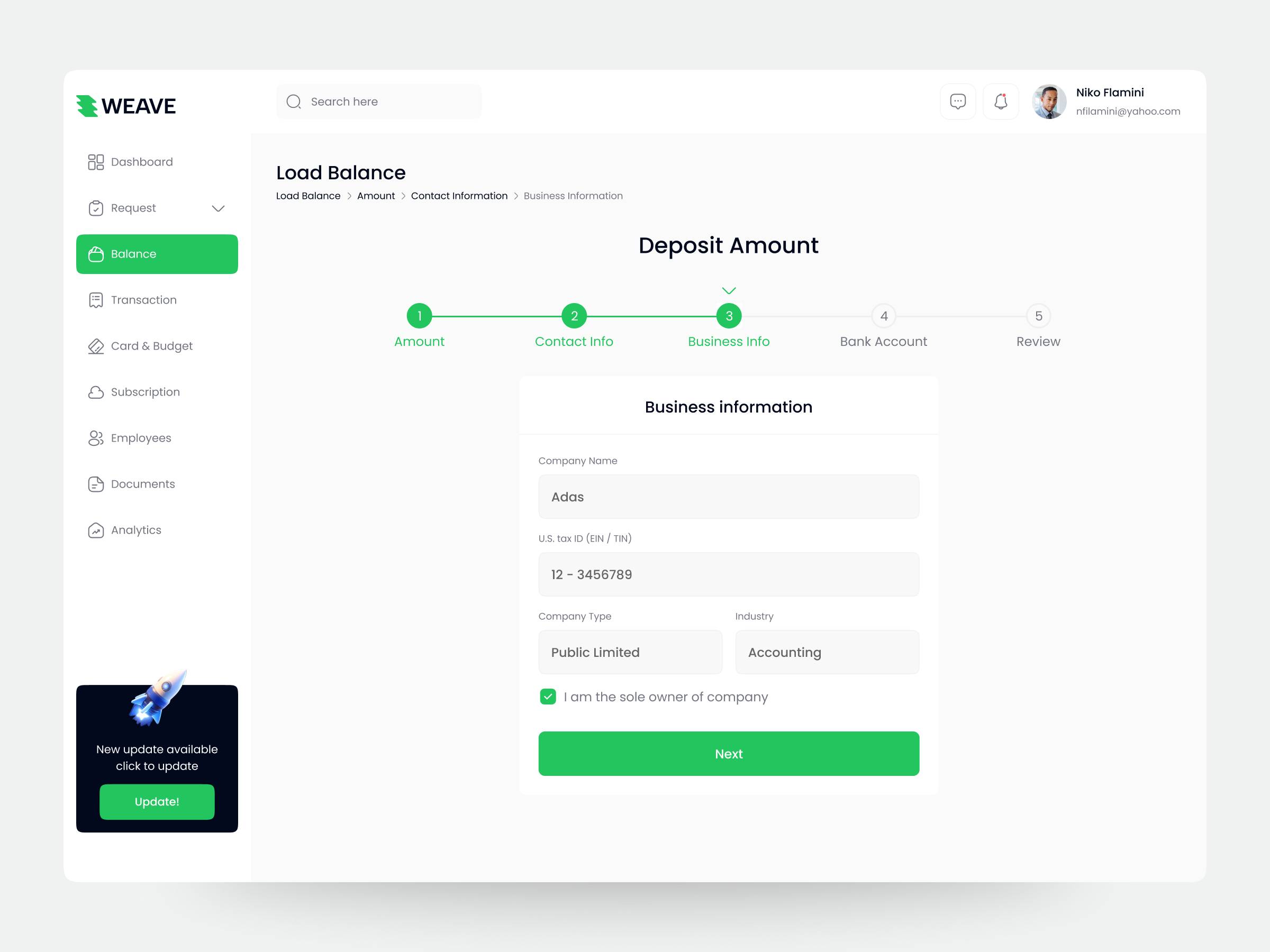 Deposit Flow - Banking management UI Dashboard by SK Billal Hossain on Dribbble