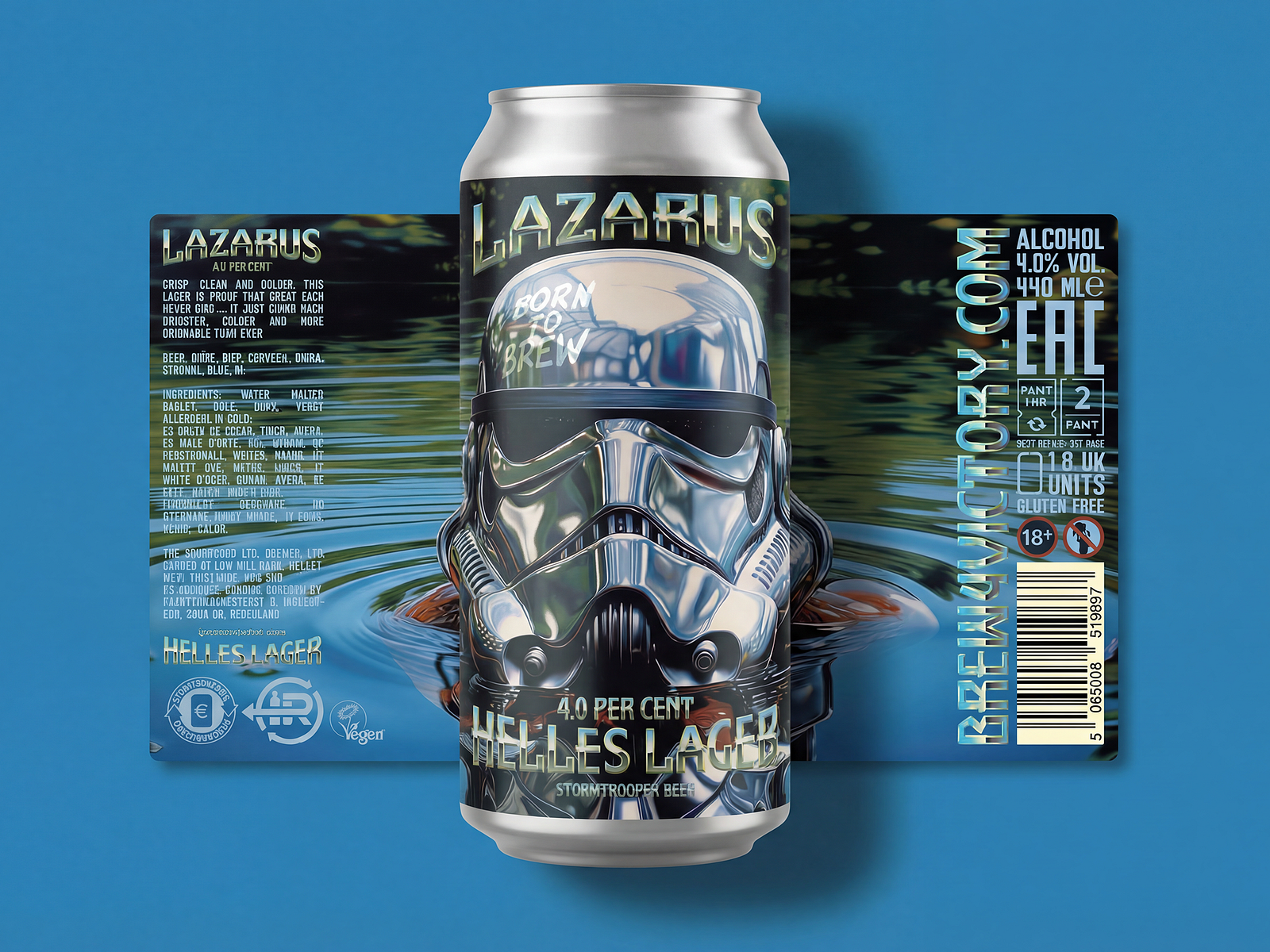 'Lazarus' Craft Ale Label For Original Stormtrooper Beer by Ben Fowler ...