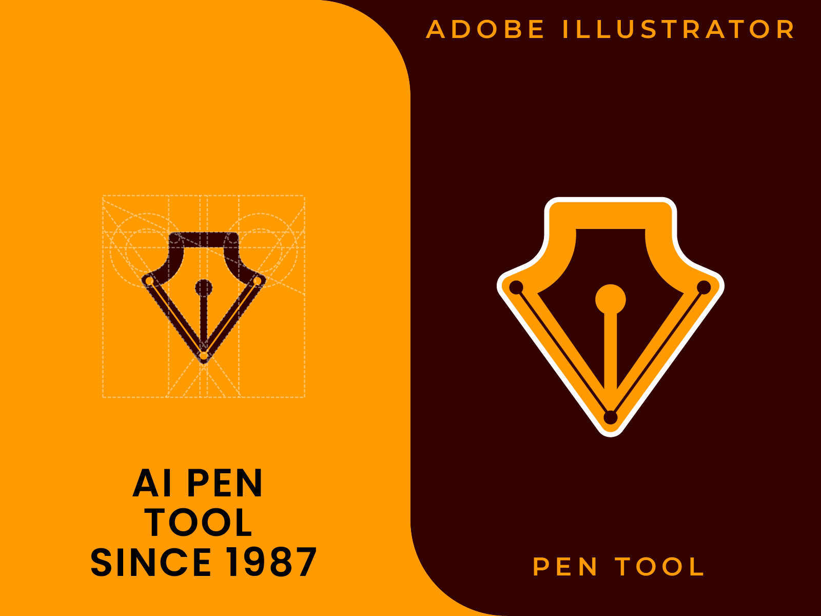 Adobe Illustrator Pen Tool Badge by Raju Chatterjee on Dribbble