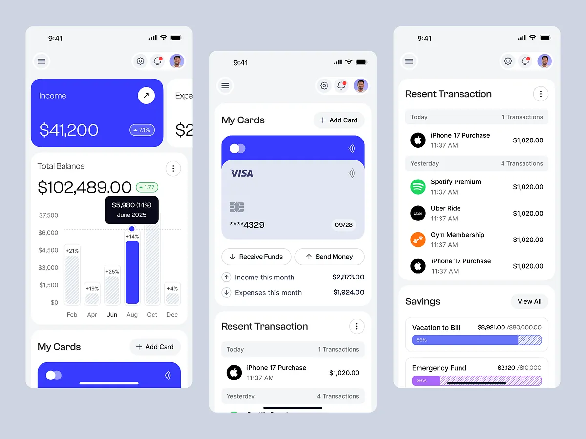 Transaction UI designs, themes, templates and downloadable graphic ...