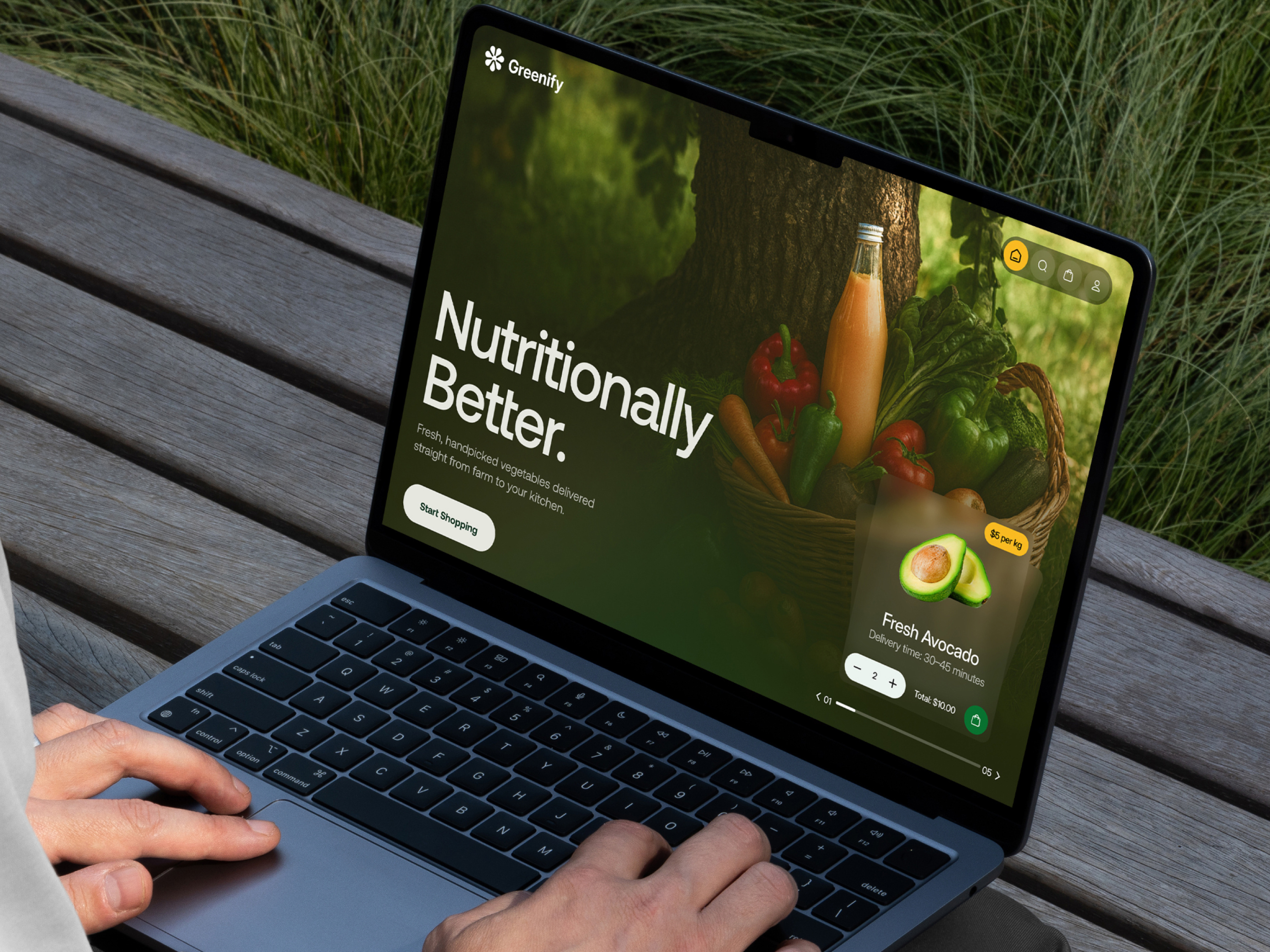 Fresh Produce Delivery App | Modern Grocery Shopping UI/UX by Zihad ...