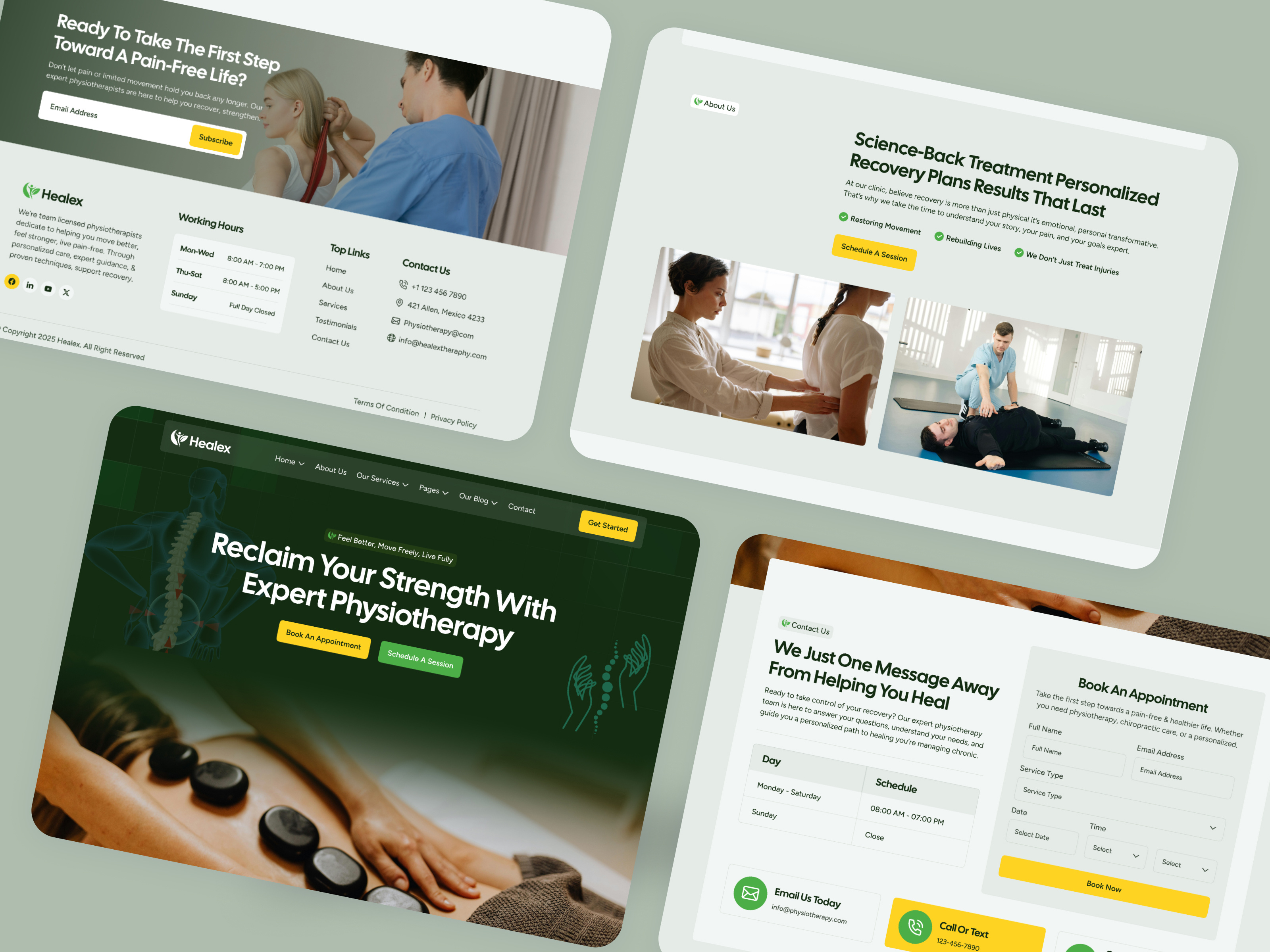 Physiotherapy Website Design by FleexStudio | Web Design Agency on Dribbble