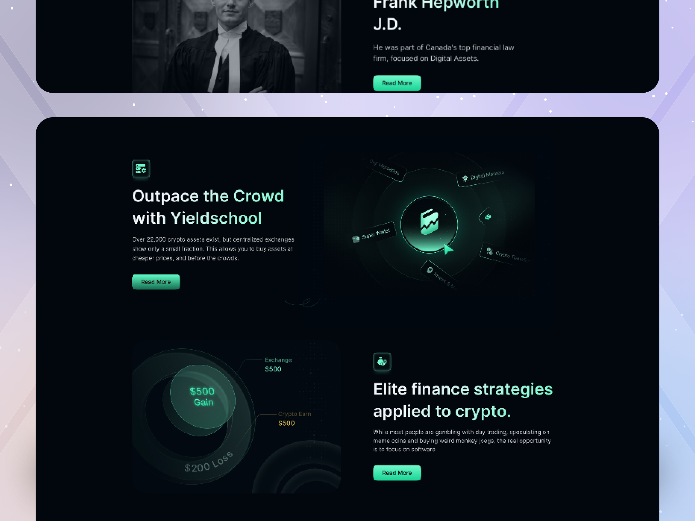 Crypto Investments Landing Page by SK Farhad Hossen⑉ on Dribbble