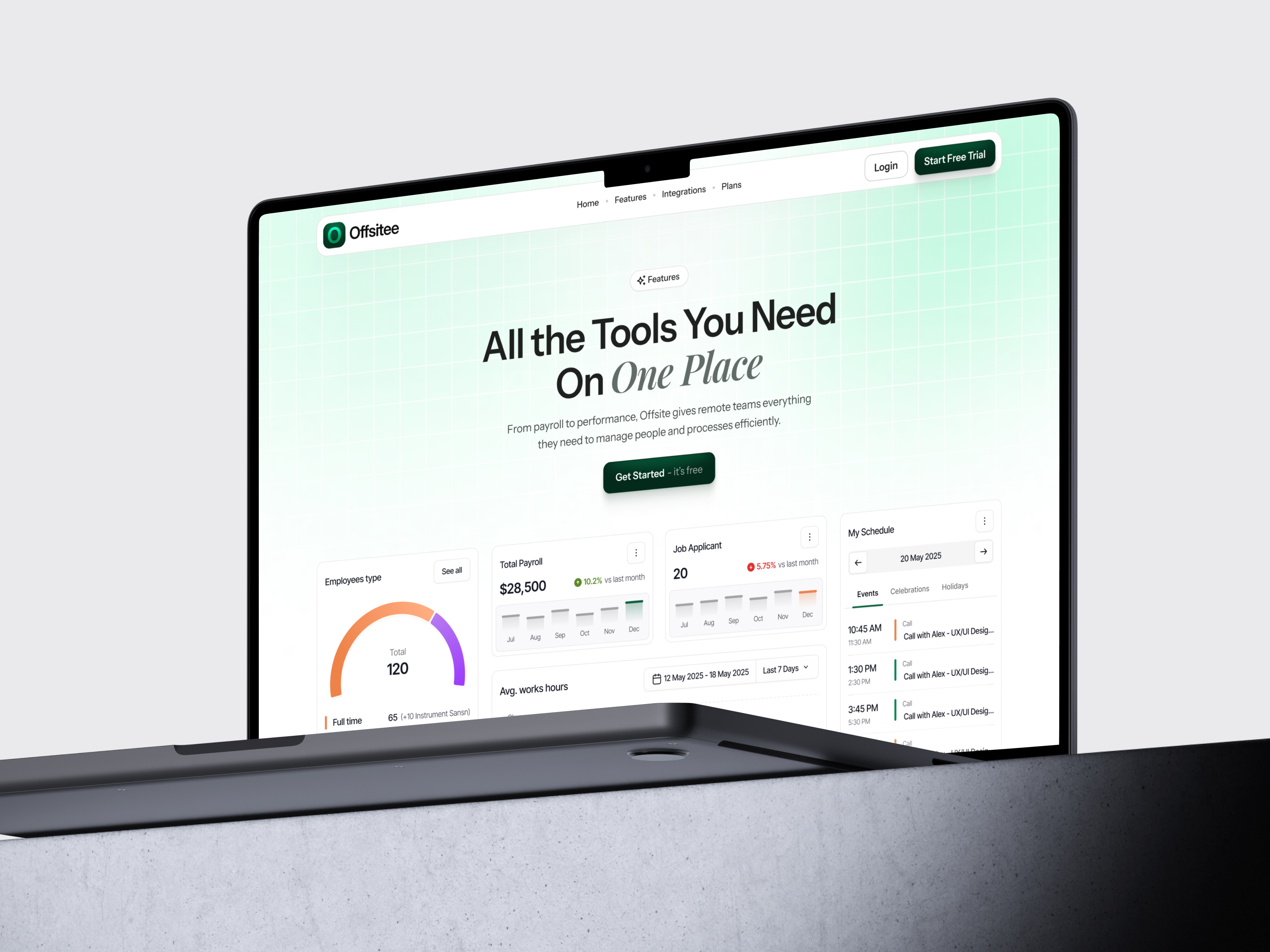 Feature Page Design by Ajendra Sutariya on Dribbble