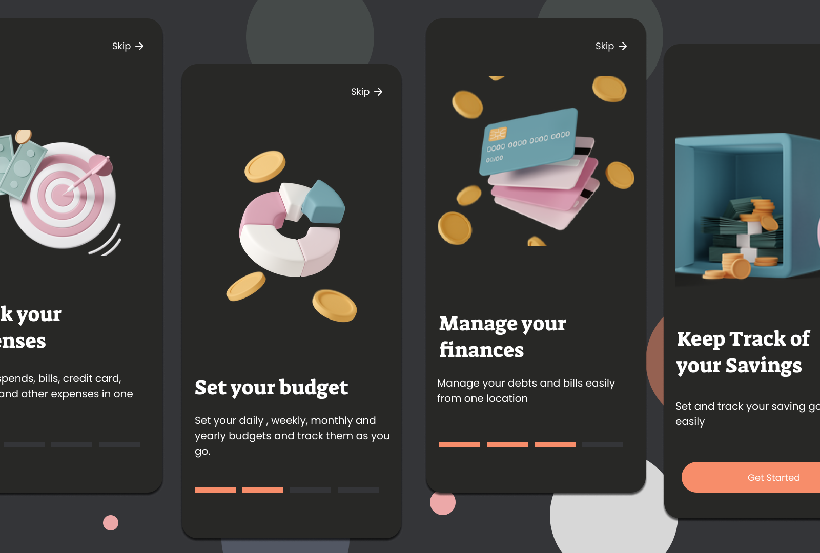 Expense Tracker Onboarding Screens by Linda Tonui on Dribbble