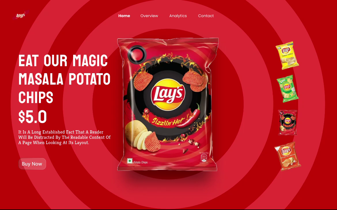 Lays Chips Website Redesign / UI Concept by TechGropse Pvt. Ltd. on ...