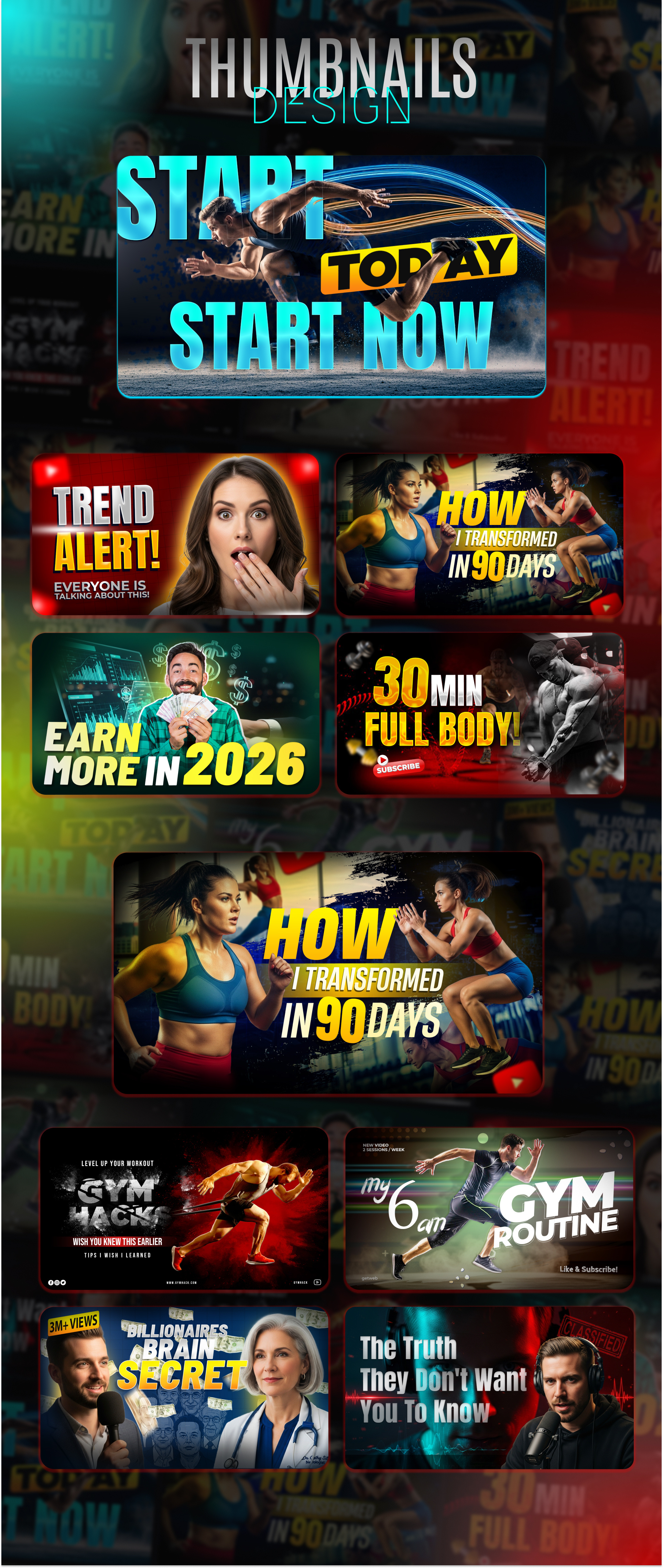 YouTube Thumbnail Design by LAIKE AHAMED on Dribbble