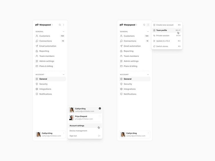 Sidebar navs — Untitled UI by Jordan Hughes® on Dribbble