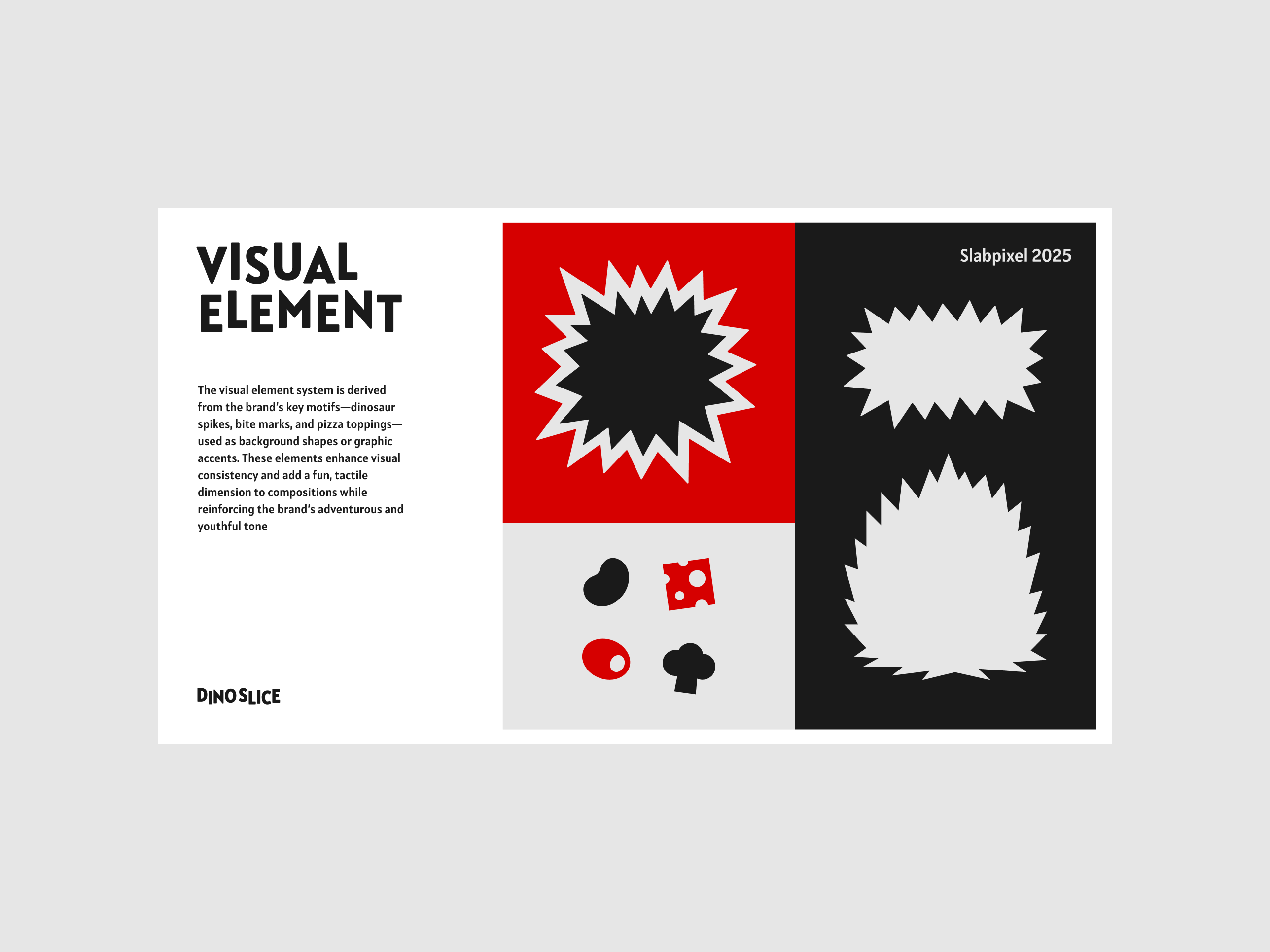 Dino Slice: Pizza Branding - Brand Guidelines by SlabPixel Designer for SlabPixel on Dribbble