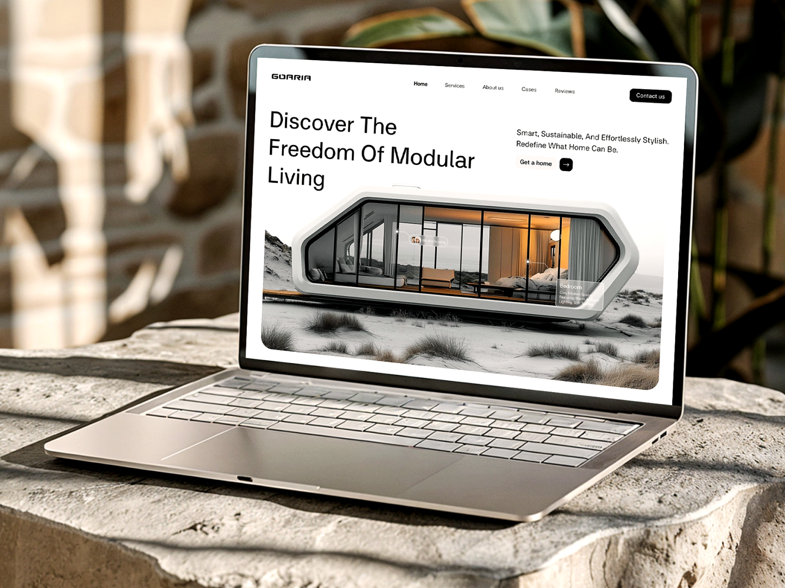 Modular Living Landing Page by Bouchra on Dribbble