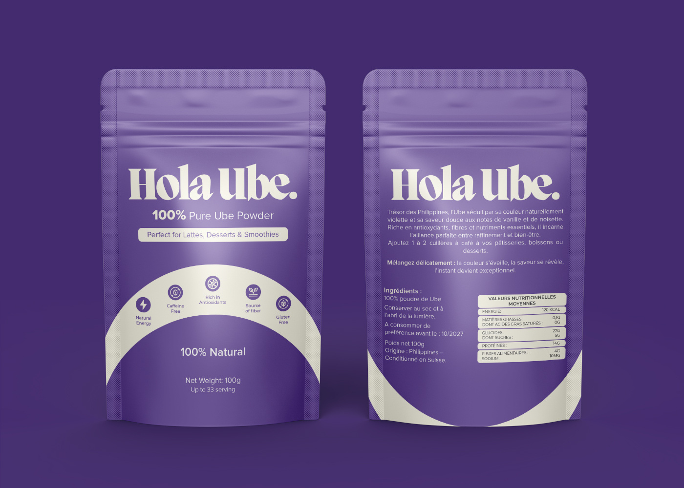 Ube Powder Pouch Packaging by Rifat Hossain on Dribbble