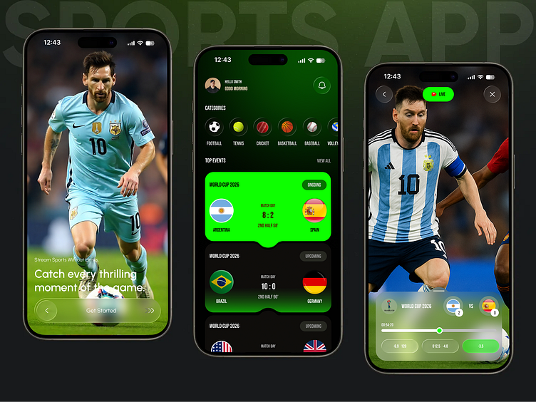 Sports Mobile App – Live Scores by SHEIKH NAEEM on Dribbble