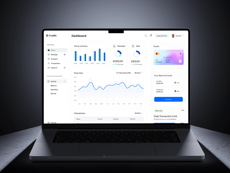 Fintech Dashboard Analytics for User Management by Ofspace UX/UI on ...
