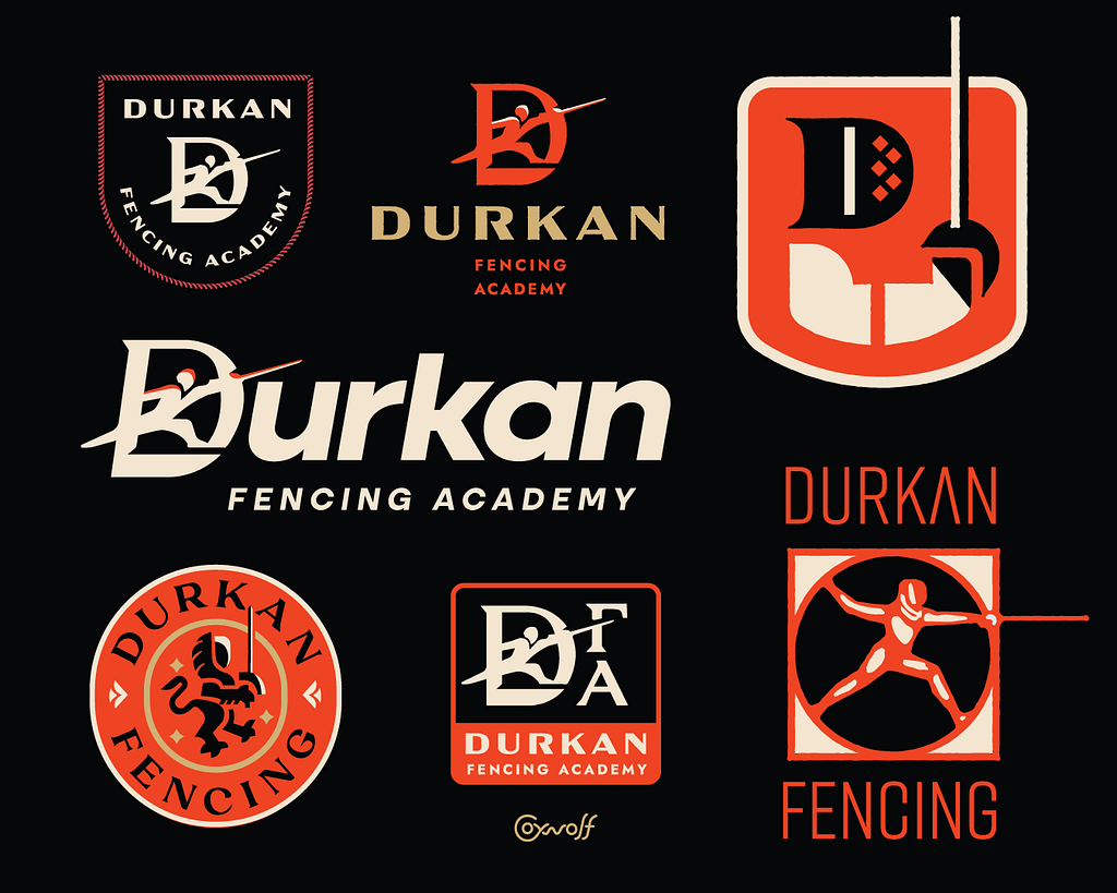Brandmark Custom Logo Design Illustrations - Durkan Fencing by Gregory ...