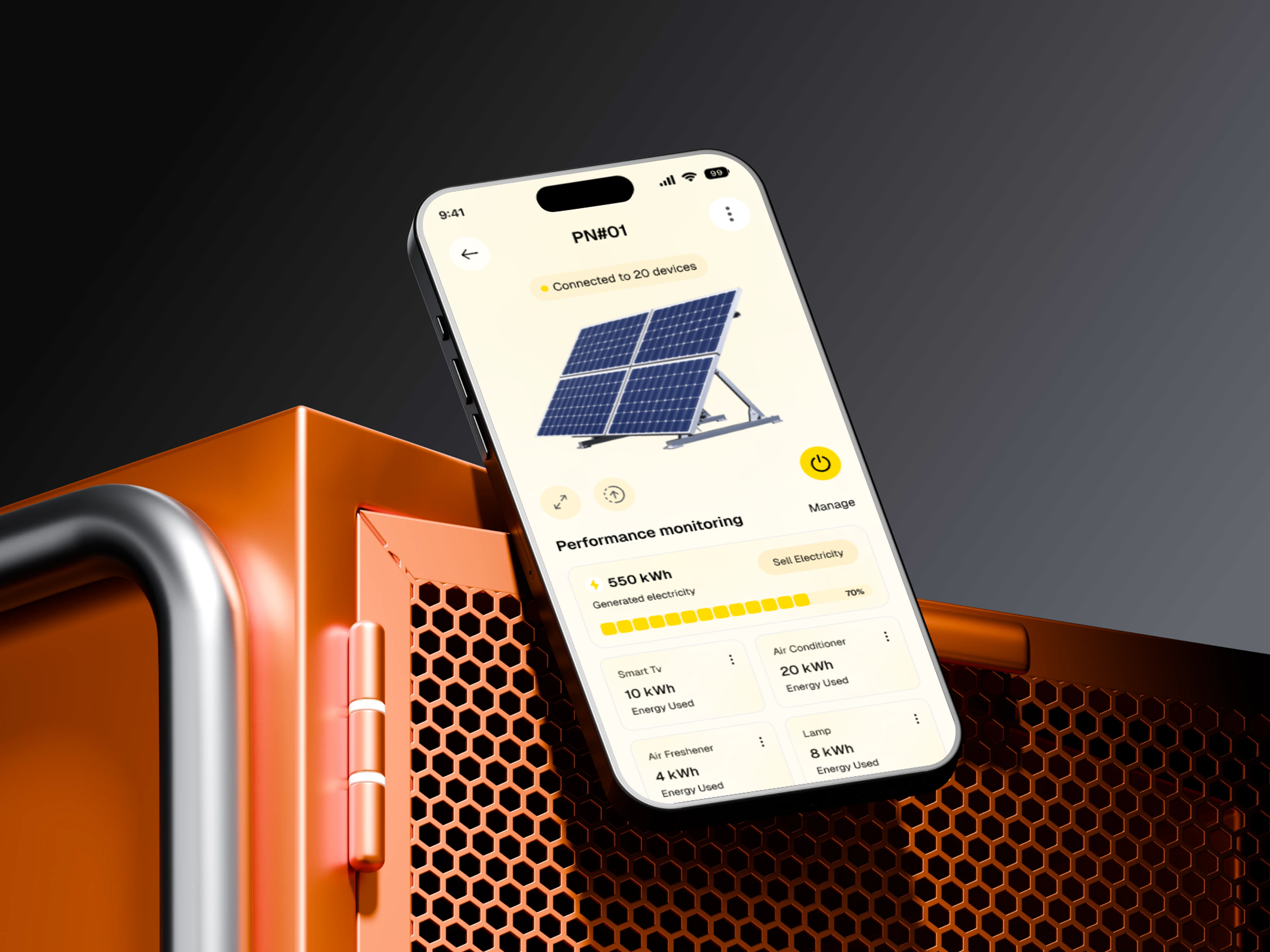 Solar Energy Monitoring Mobile App UI/UX by UX crate for UX Crate Lab ...
