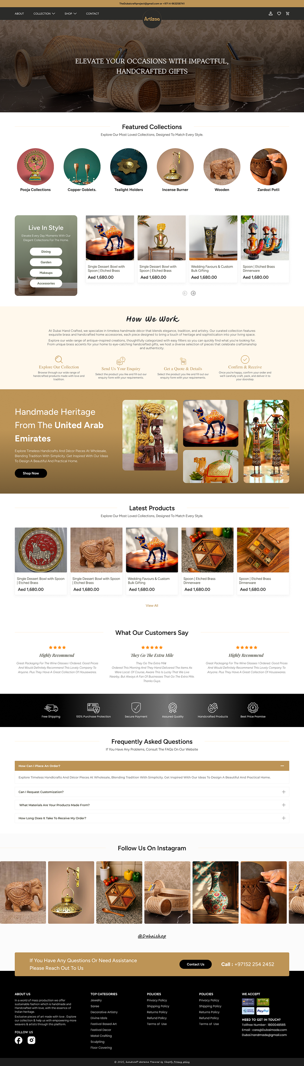 Handmade/Handicraft Website Design by Kalpana Goshinga on Dribbble