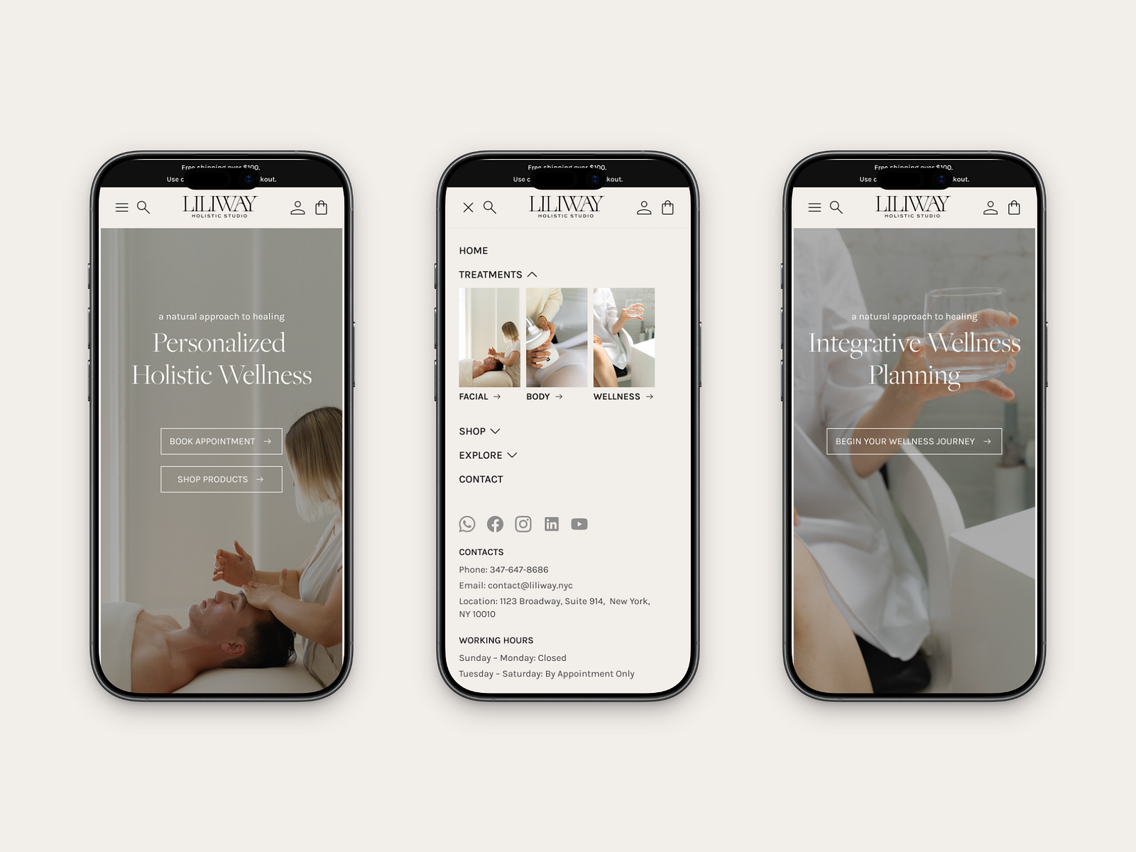 UX/UI Design for Liliway Holistic Studio by Sofiia Tatara on Dribbble