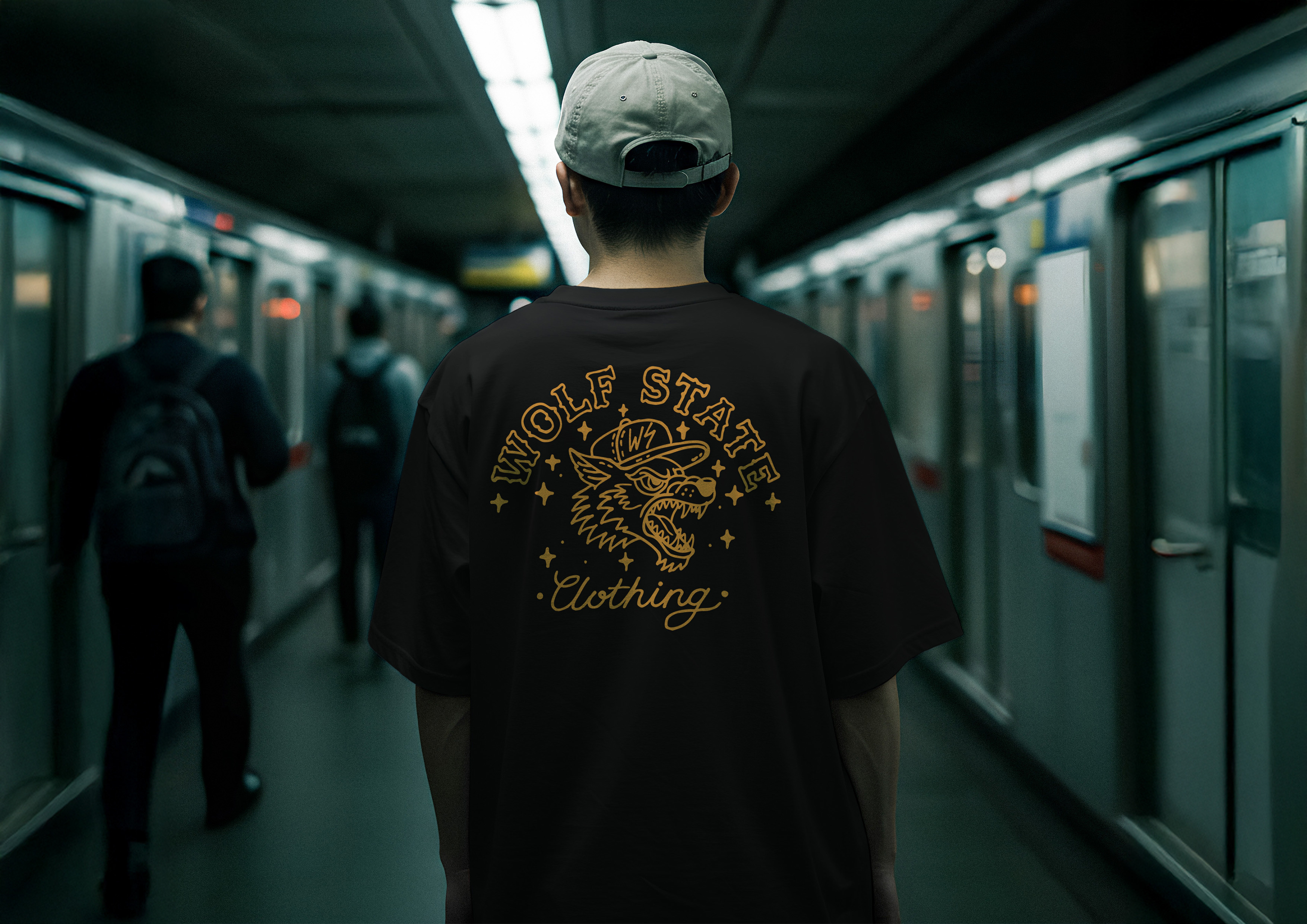 Wolf State Clothing Hand Drawn Design by Jake Warrilow on Dribbble