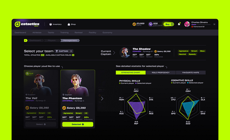GAMING PLATFORM | PLAYER PROFILE by Boris Batocanin on Dribbble