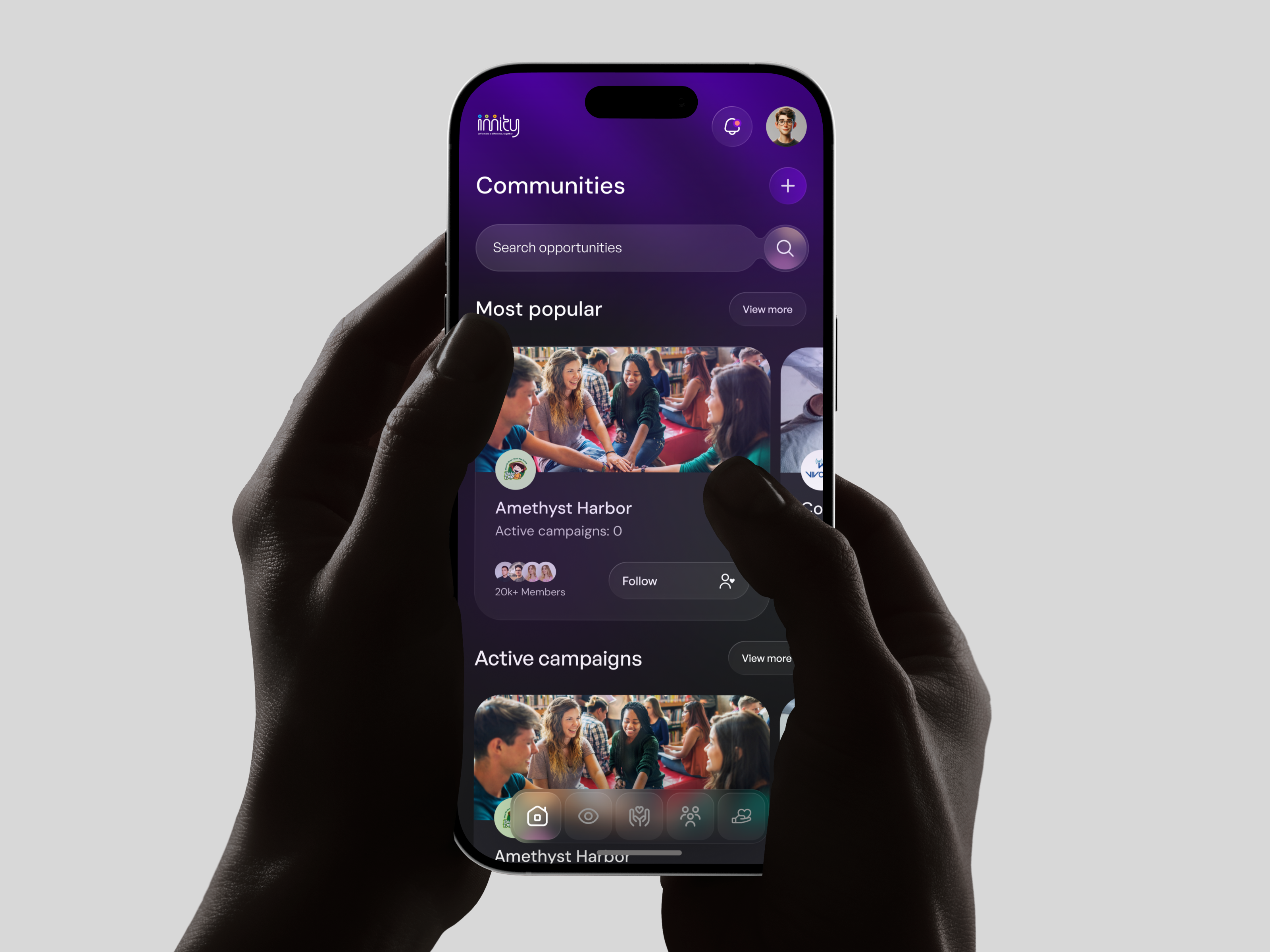 Community Impact & Contribution App UI by Imran Khan | Creative Head ...