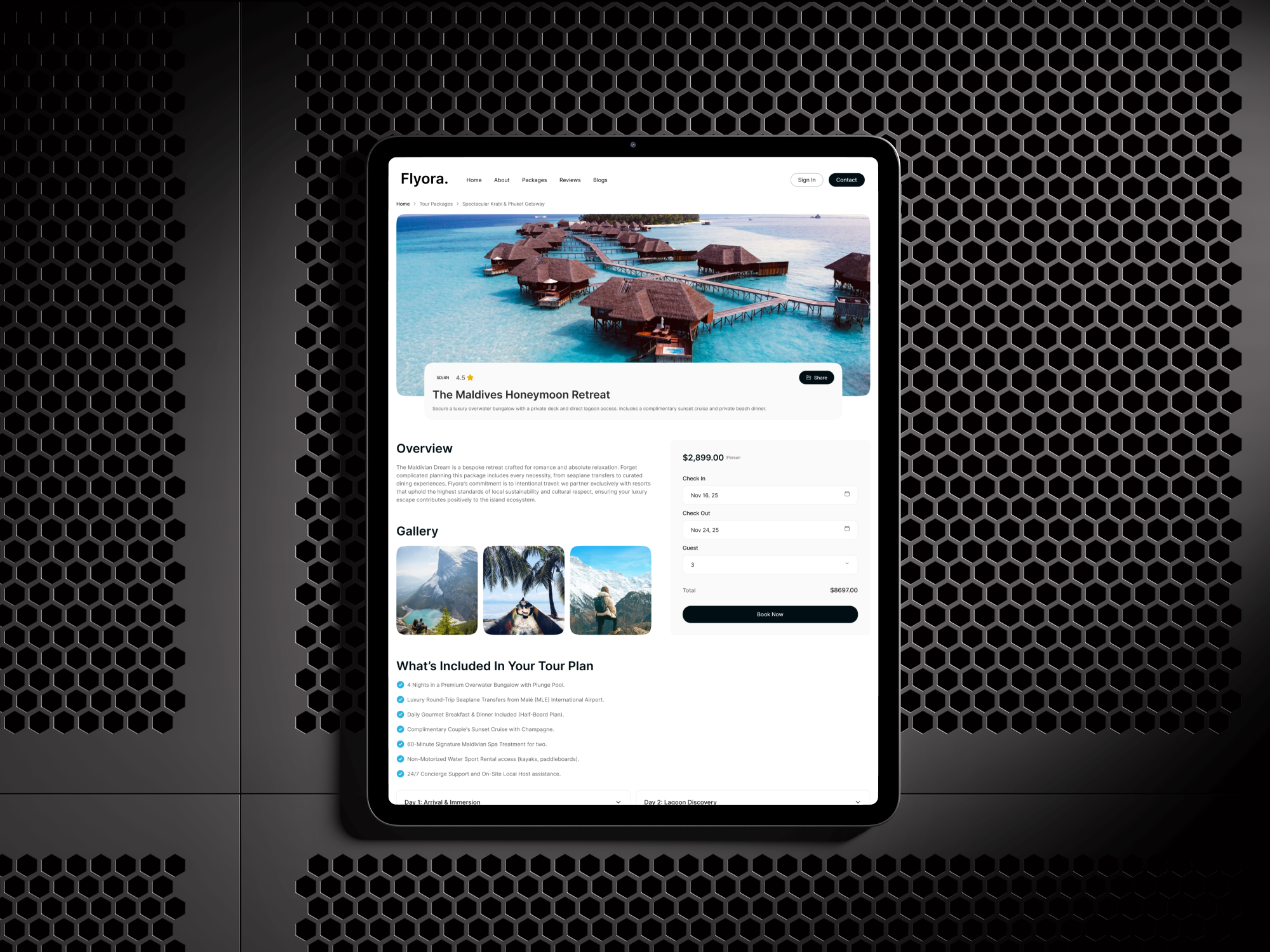 Tour Package Details — Travel Website UI/UX Design by ilias miah Hire ...