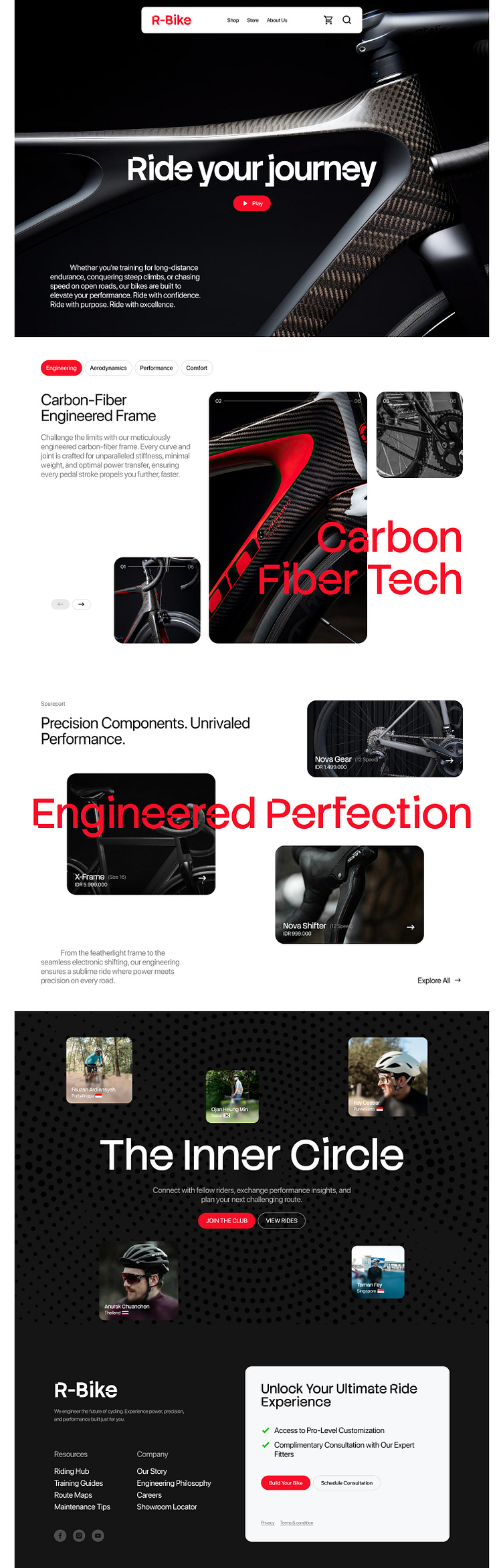 R-Bike - Bike Online Store eCommerce by Sans Design for Sans Brothers on Dribbble