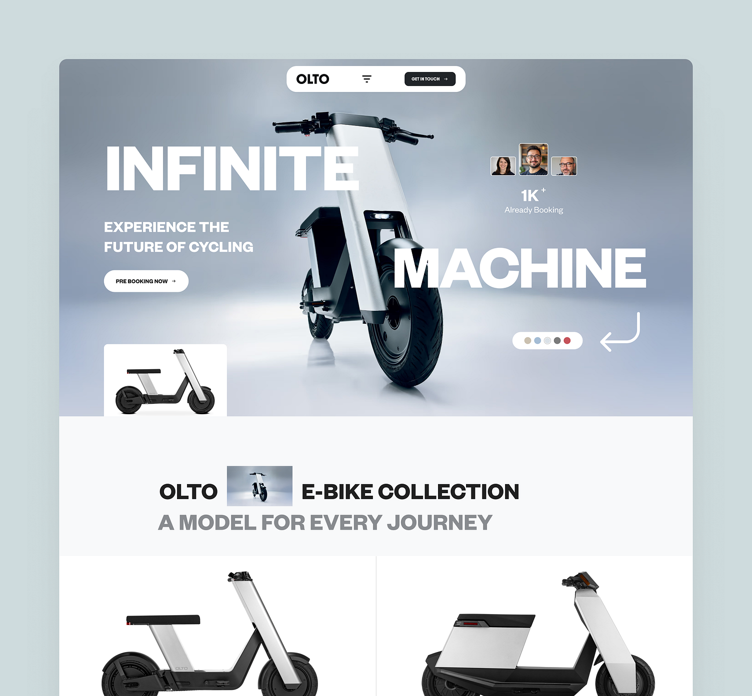 E-Bike Website Landing Page Design by Tonmoy Khan on Dribbble