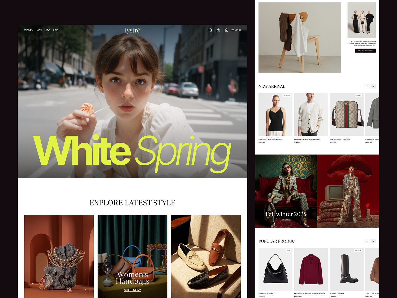 Fashion Ecommerce Website UI by Dave Omeiza Framer Developer on Dribbble