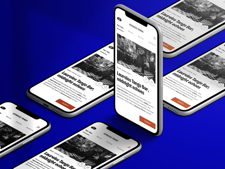 Hermano Tango App by Candela Della on Dribbble