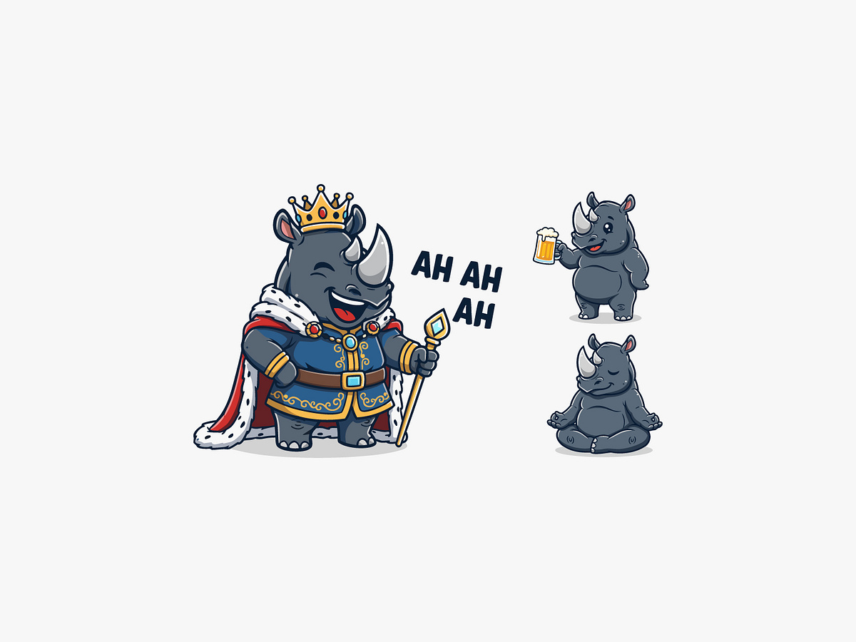 Rhino Logo by Sam Balts on Dribbble