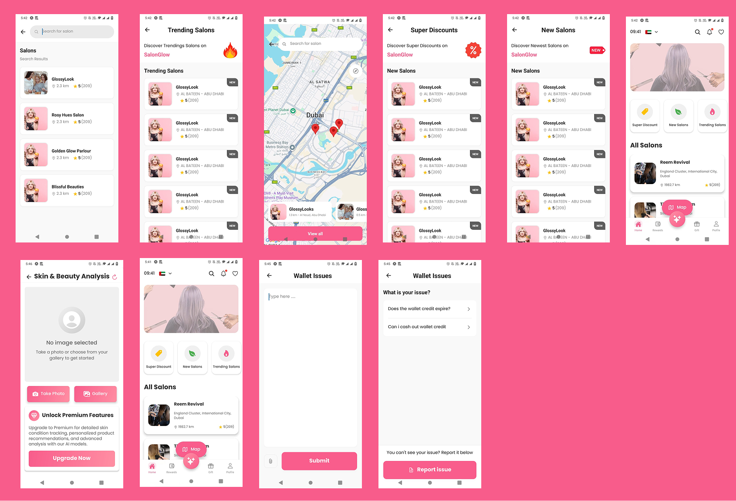 Salon App UI Kit React Native Expo App by Shakeel Ahmad on Dribbble