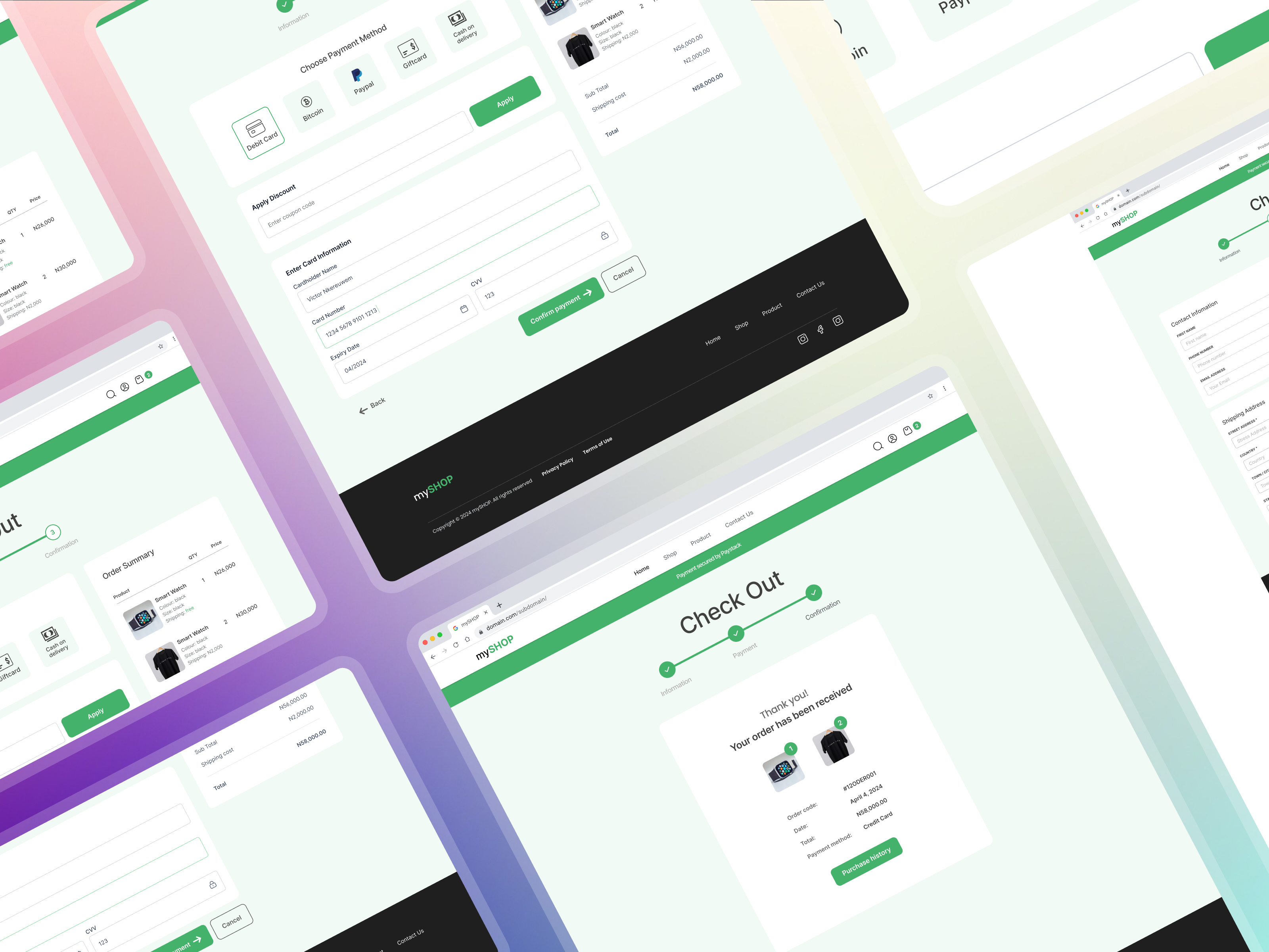 E-commerce Checkout Exploration by Victor Nkereuwem on Dribbble