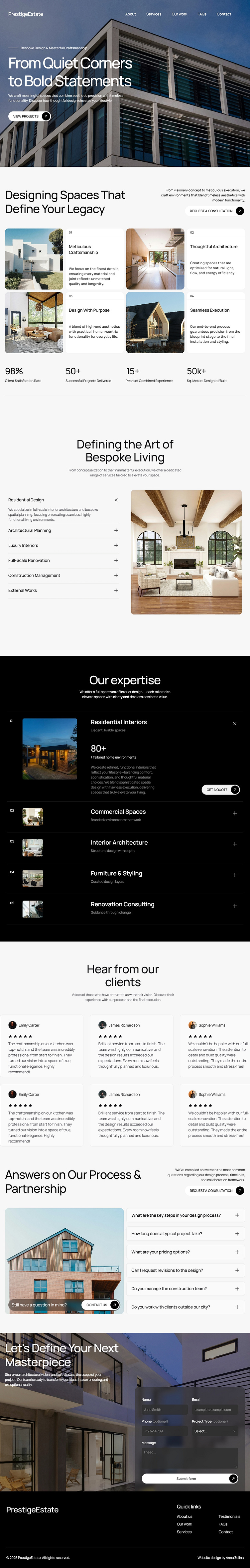 Landing Page design - UI/UX & Brand Immersion by Anna Zolina on Dribbble