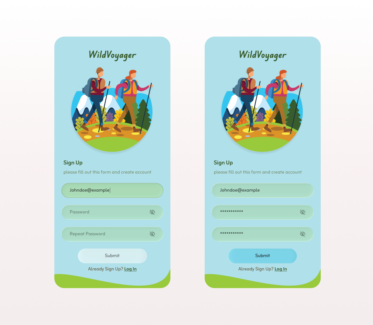 Sign Up form — Daily UI 001 by Arcadia Vale on Dribbble
