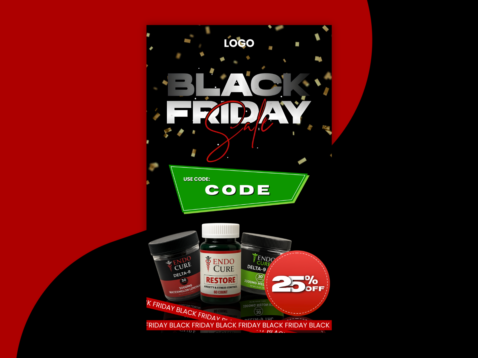 Black Friday Sale With Coupon Code by Sudip Shrestha on Dribbble