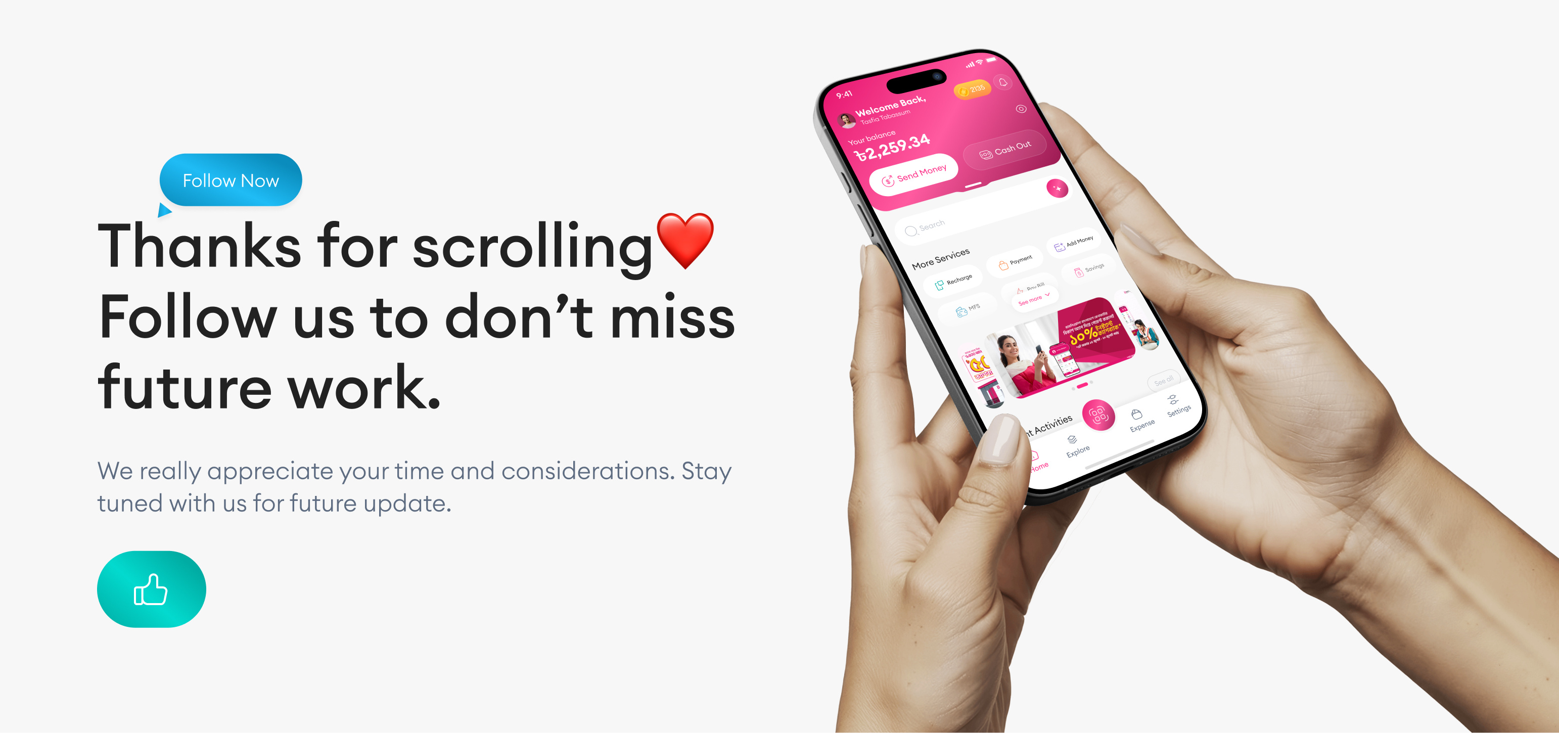 Bkash App Redesign by Abdur Rahman on Dribbble