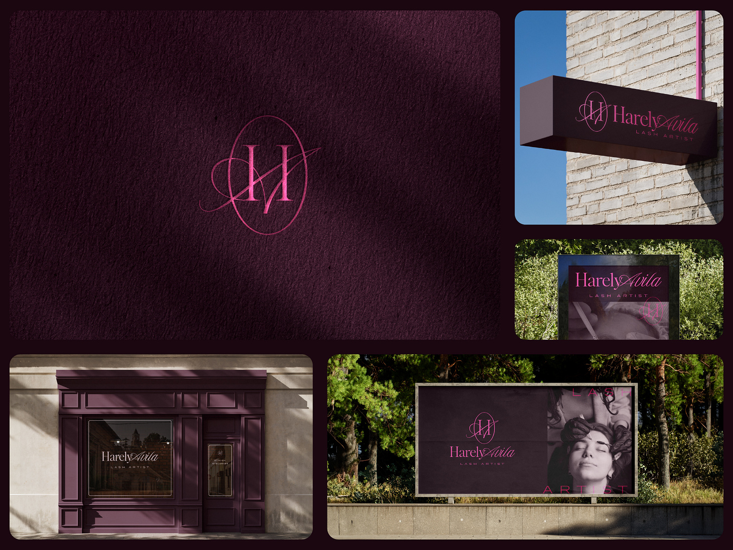 Luxury Lash Artist Branding - Harely Avila by Daniel Moncada on Dribbble