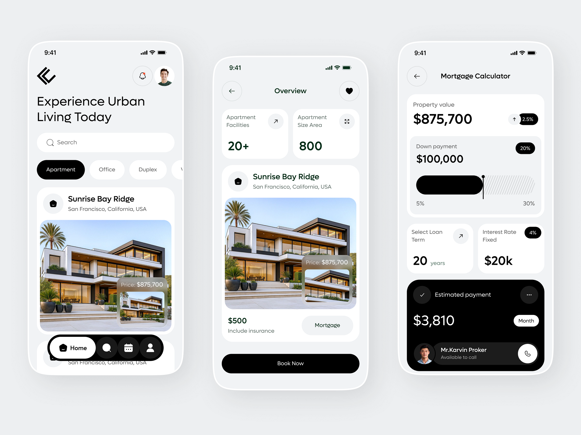 Real Estate Property App Design by Helal Hossain ‌ on Dribbble