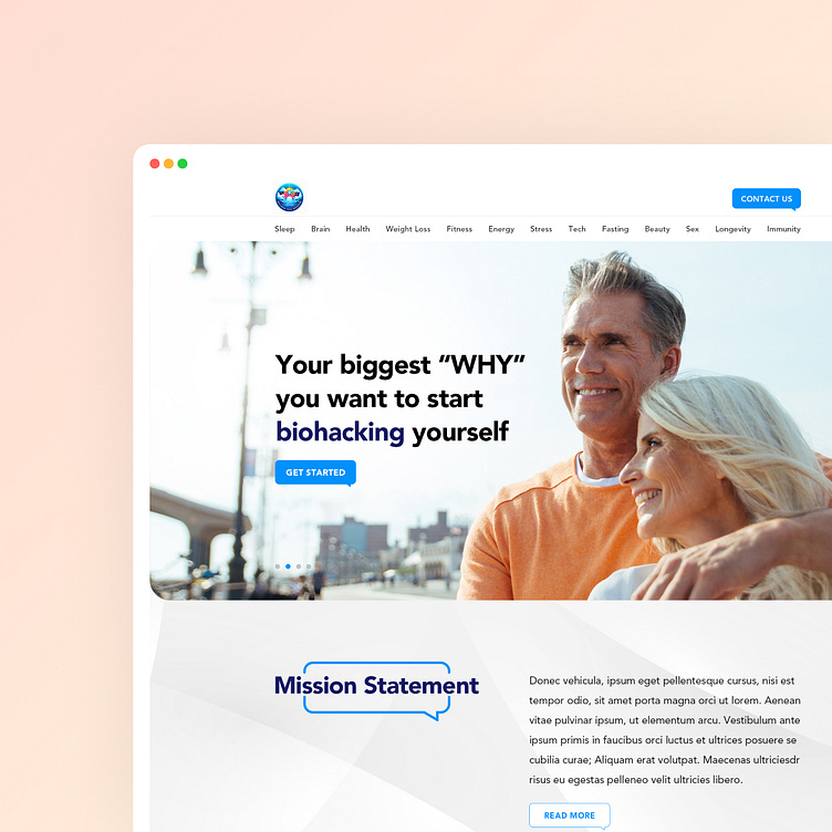 Wellness Tech Insuighfts : Landing Page / Home Page UI by Arnox Web LLP ...