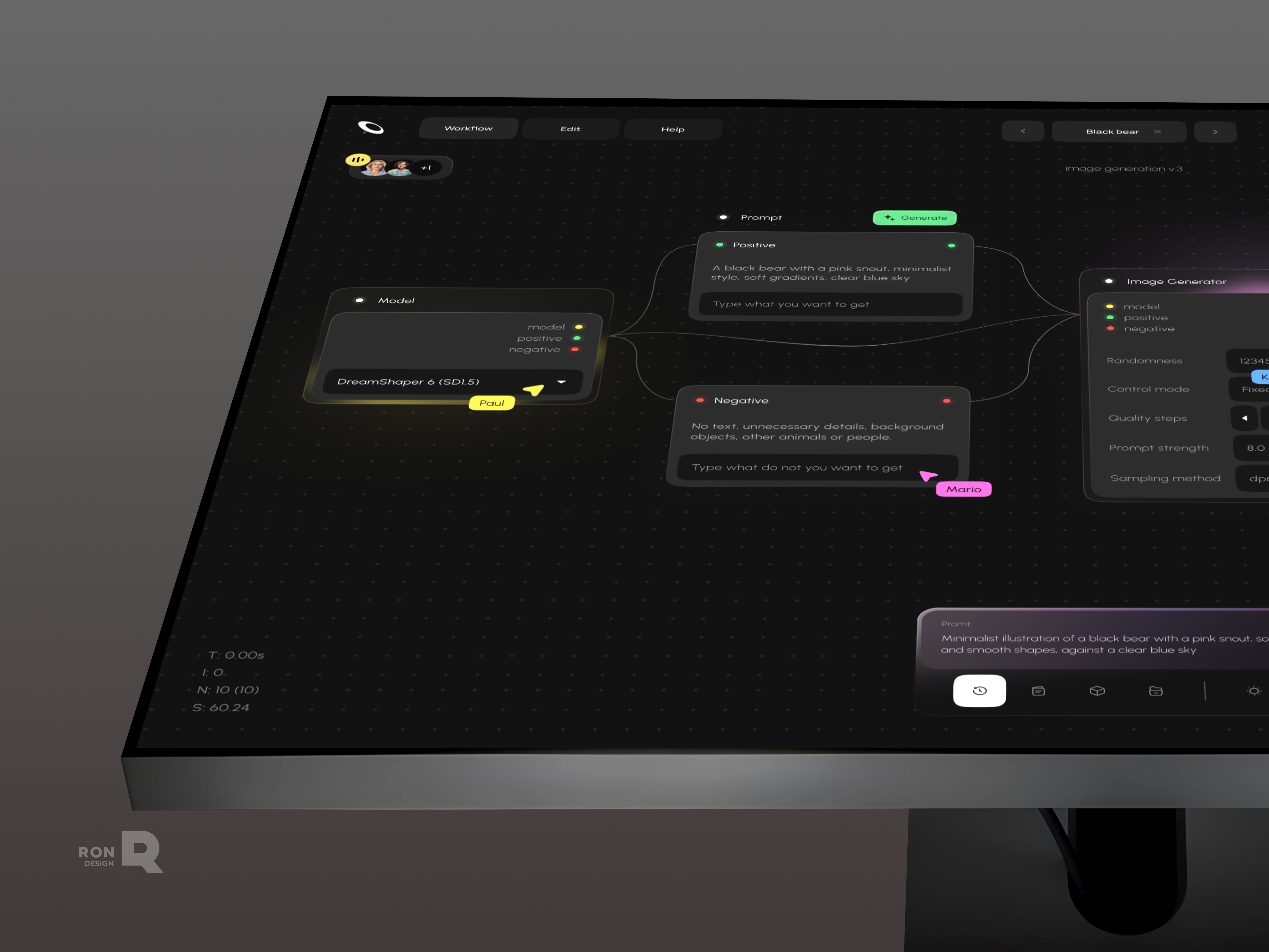 PicGen SaaS - Image Generator Dashboard by Jack R. for RonDesignLab ⭐️ ...