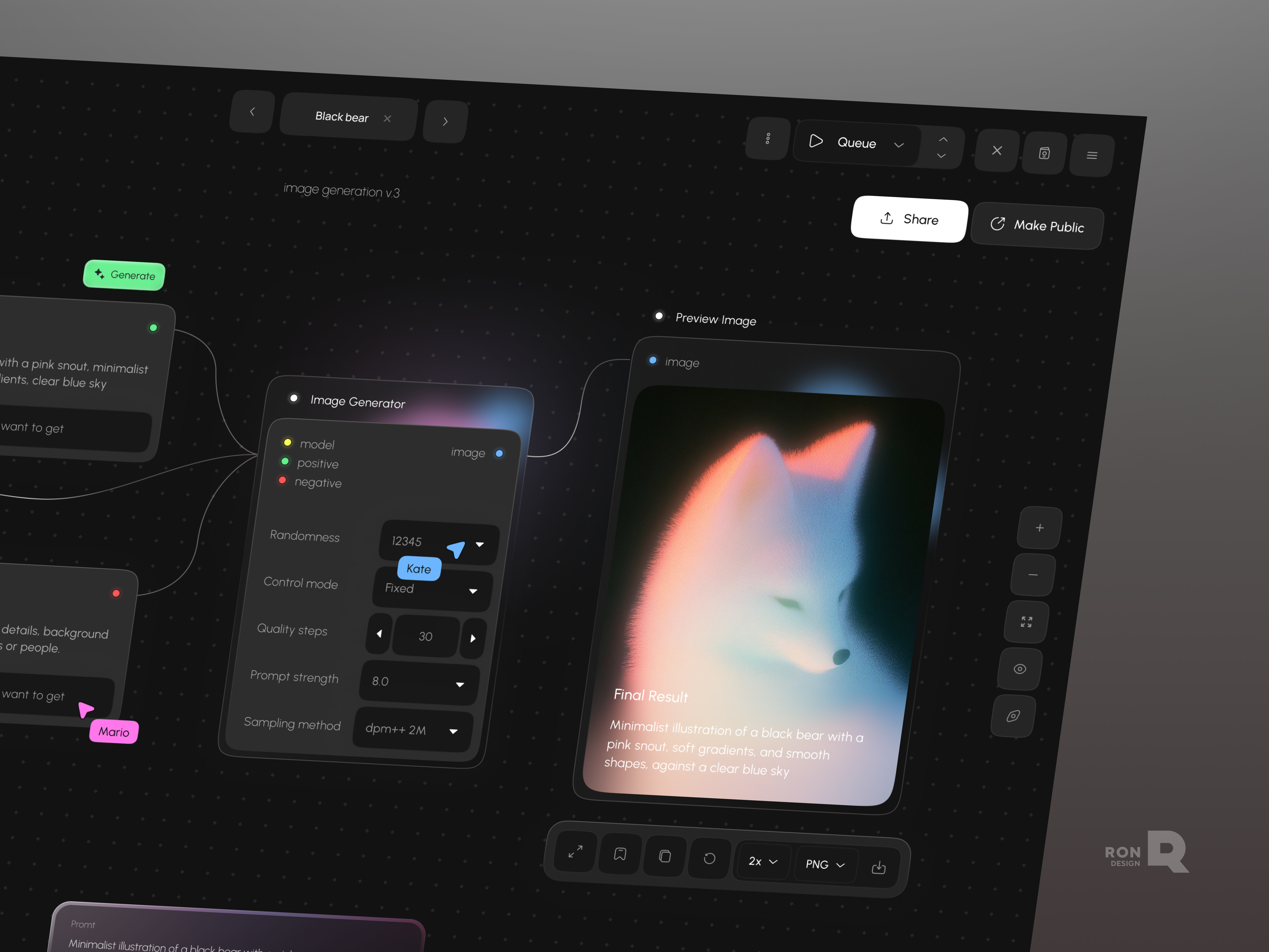 PicGen SaaS - Image Generator Dashboard by Jack R. for RonDesignLab ⭐️ ...
