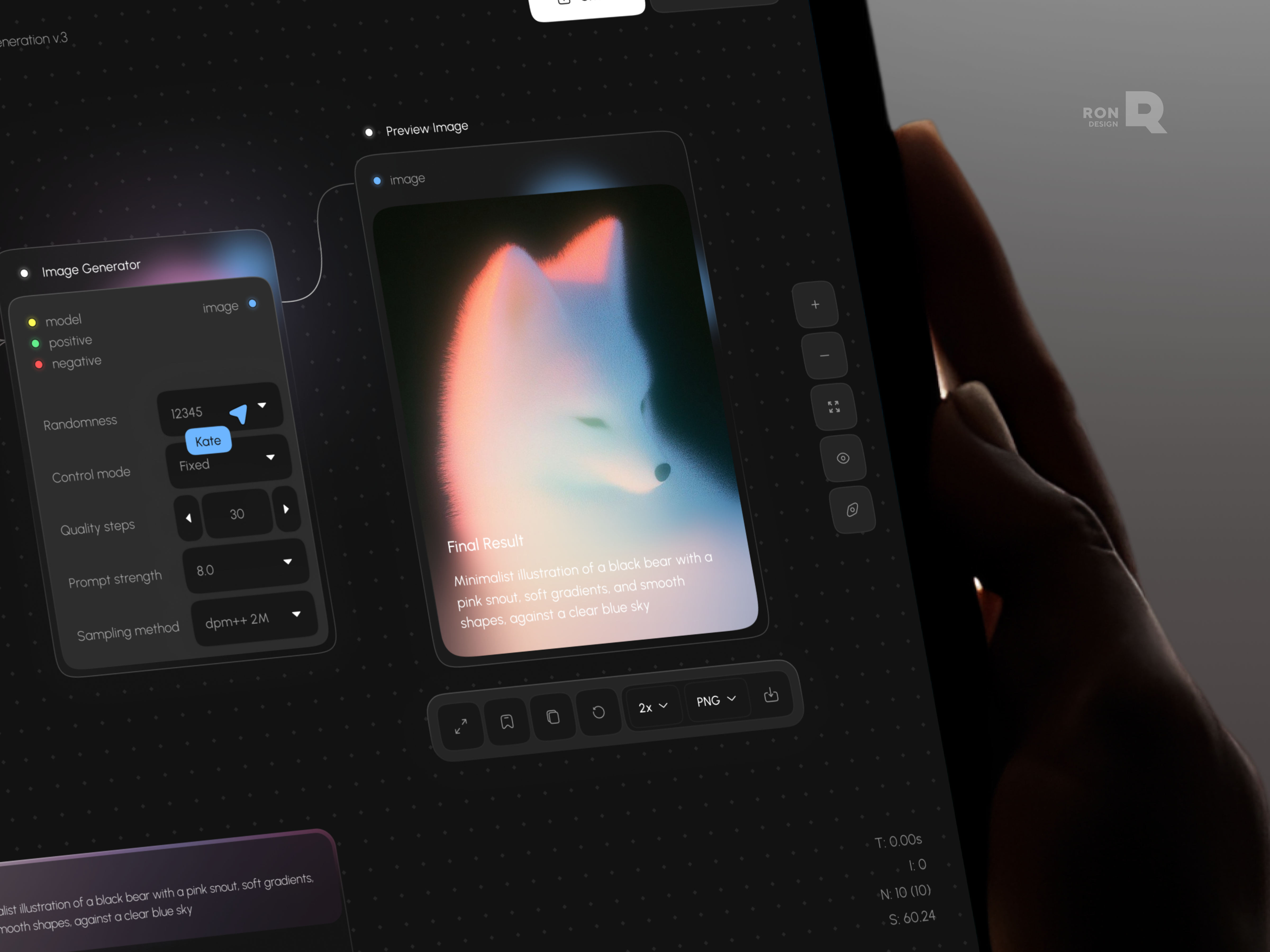 PicGen SaaS - Image Generator Dashboard by Jack R. for RonDesignLab ⭐️ ...