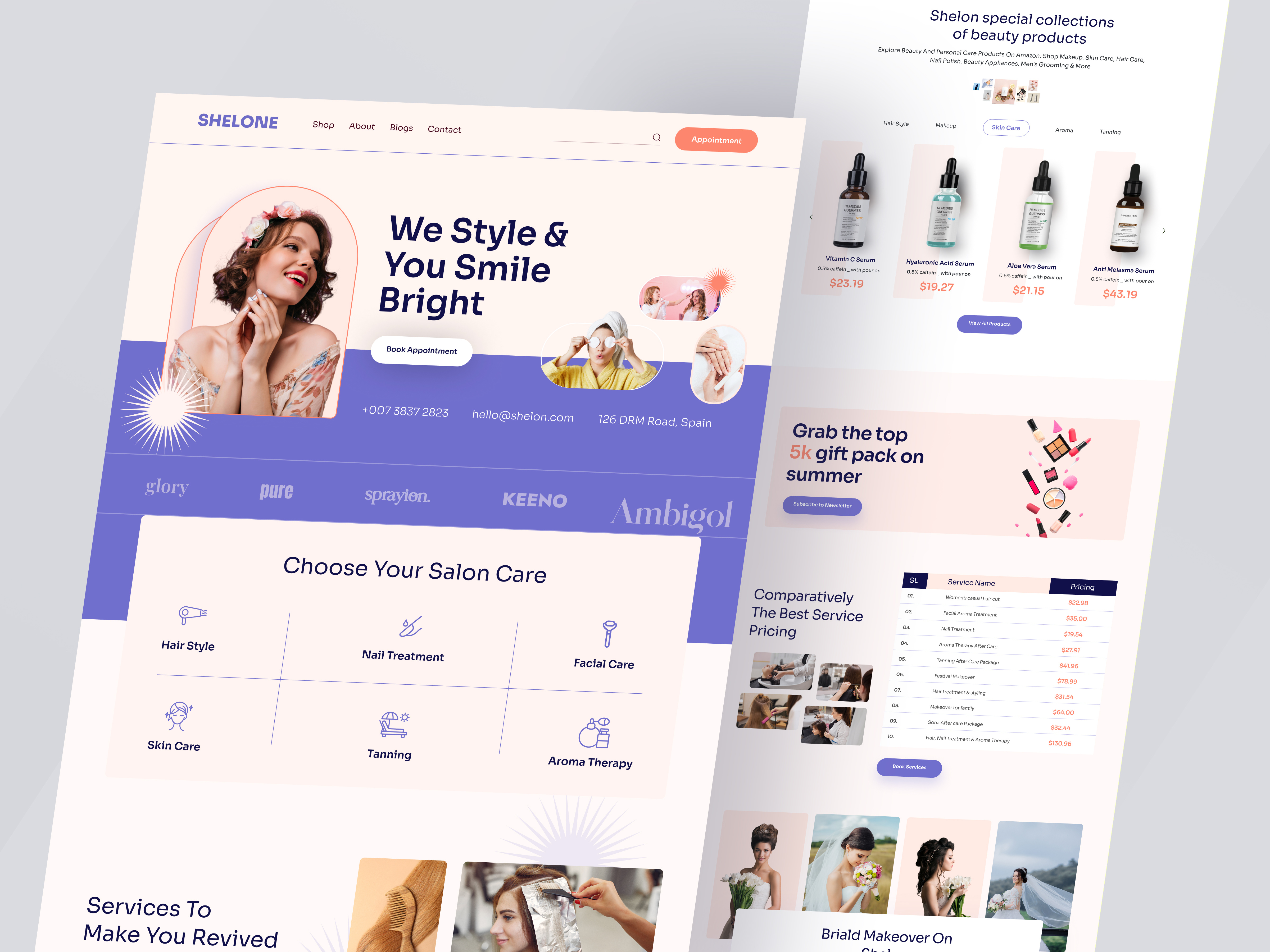 Browse thousands of Website Makeup images for design inspiration | Dribbble