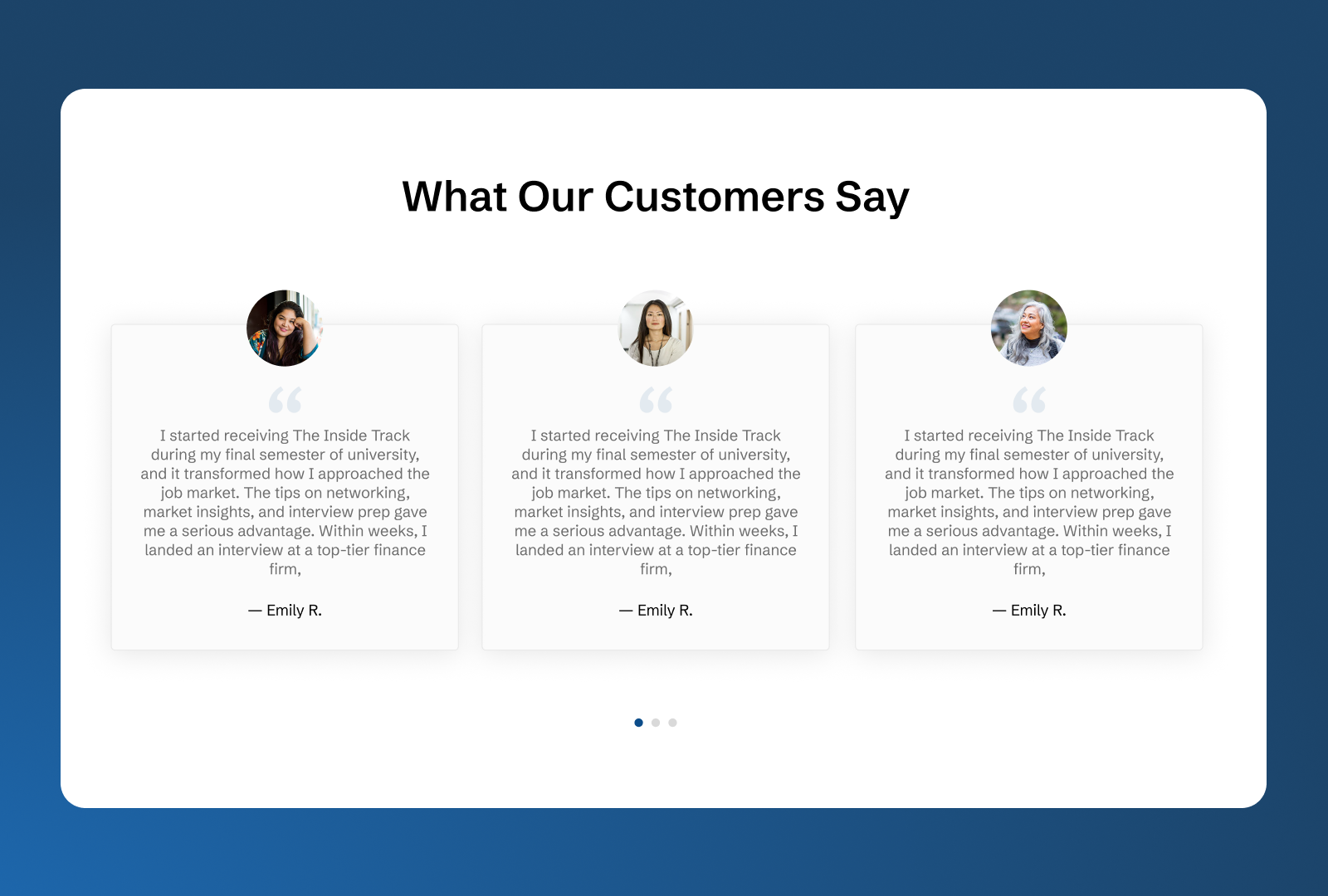 Testimonial Section Design | Client Testimonials by Sufyan Baig on Dribbble