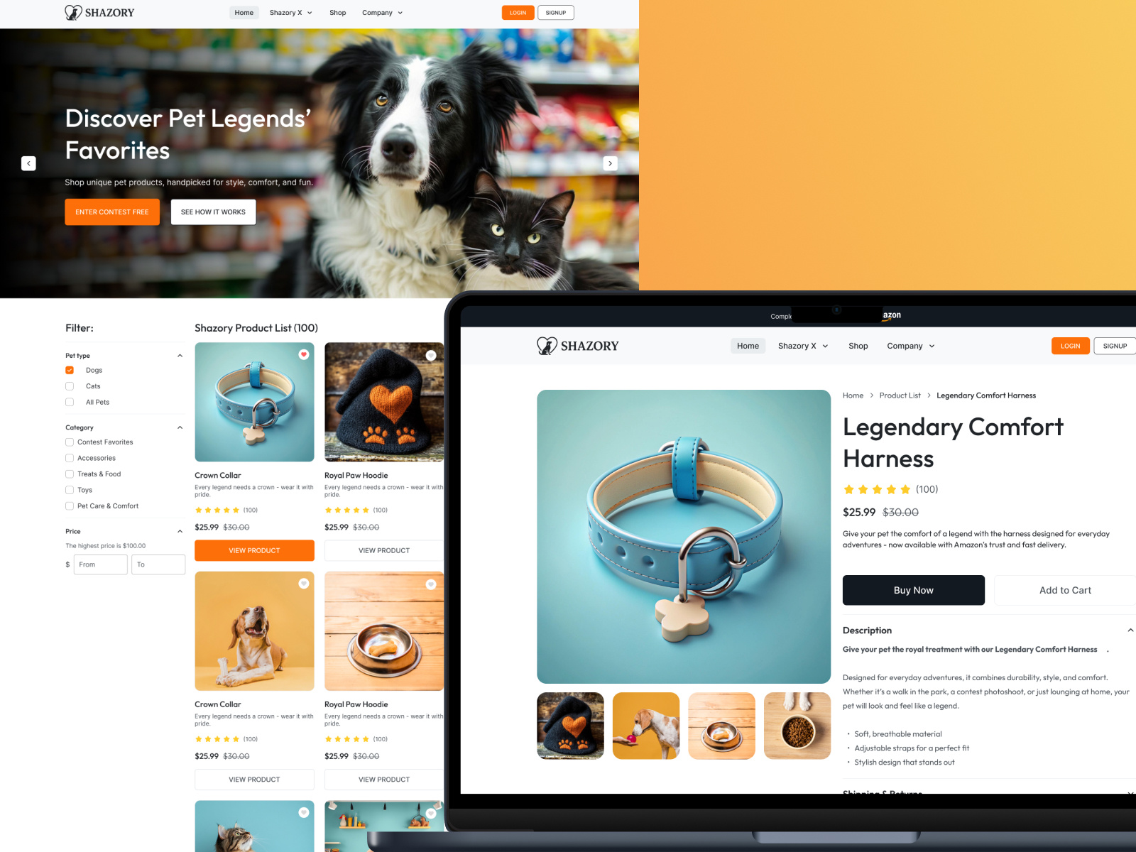 Multi Page Flow & Component Library Showcase by W3NUTS on Dribbble