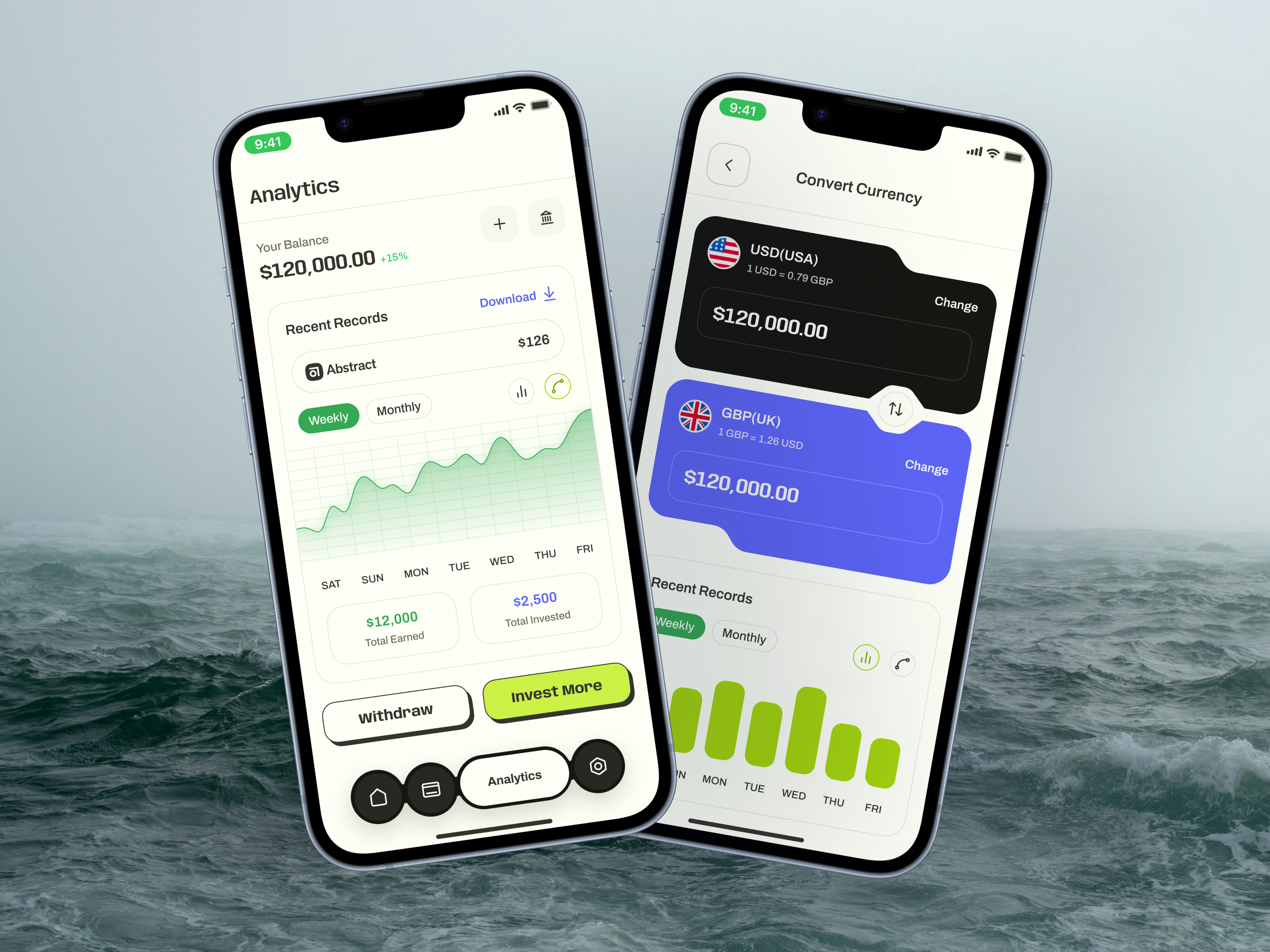Analytics, Currency Conversion & Transactions UI Design by Nazmul Haque ...