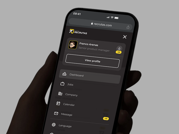 Recrutas – Mobile App UI UX Design for Recruitment by Jose Agreda for ...