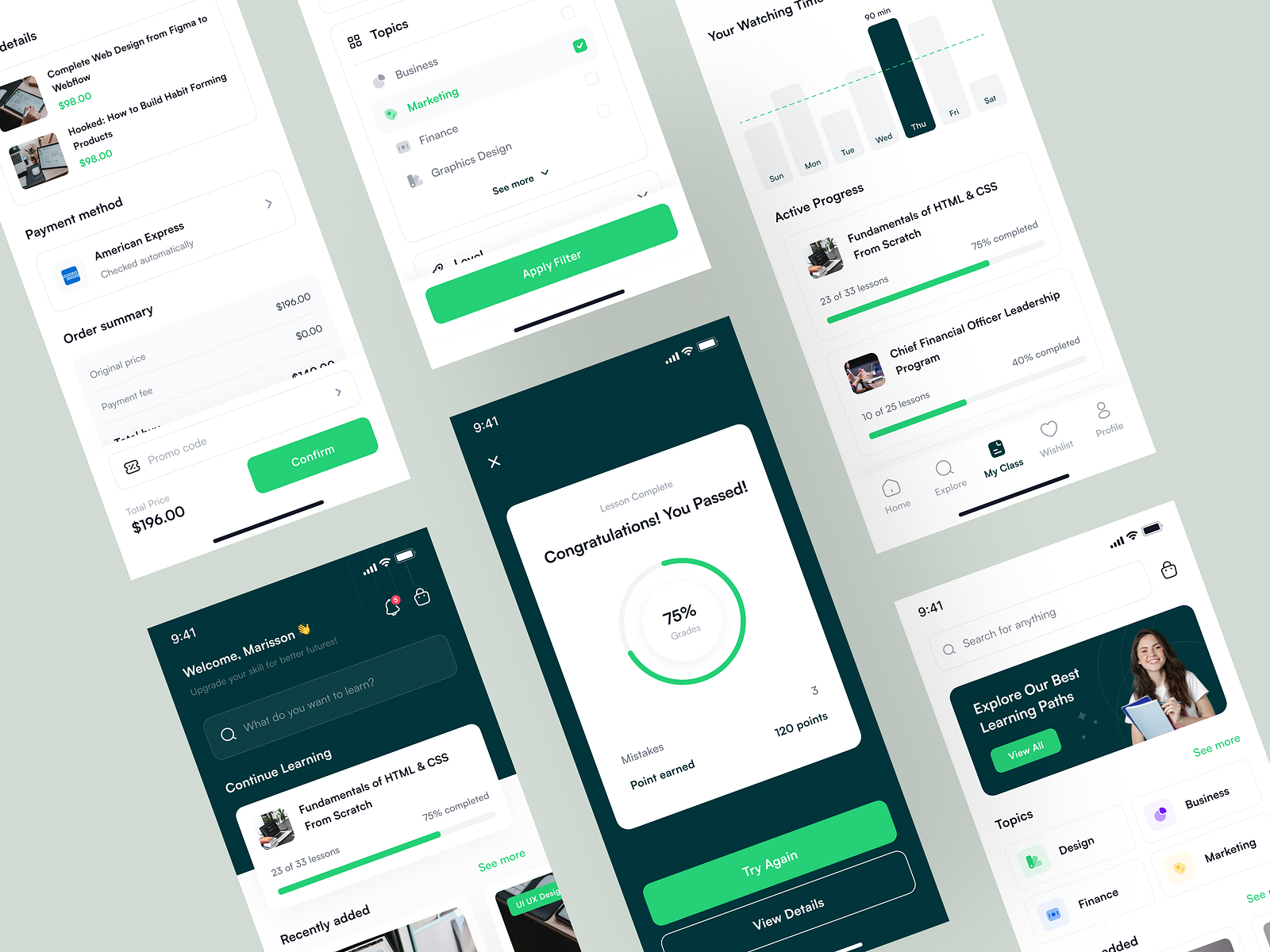 Courser - Online Learning App UI Kit by Pixlayer Interface for Pixlayer ... Courser - Online Learning App UI Kit by Pixlayer Interface for Pixlayer ...