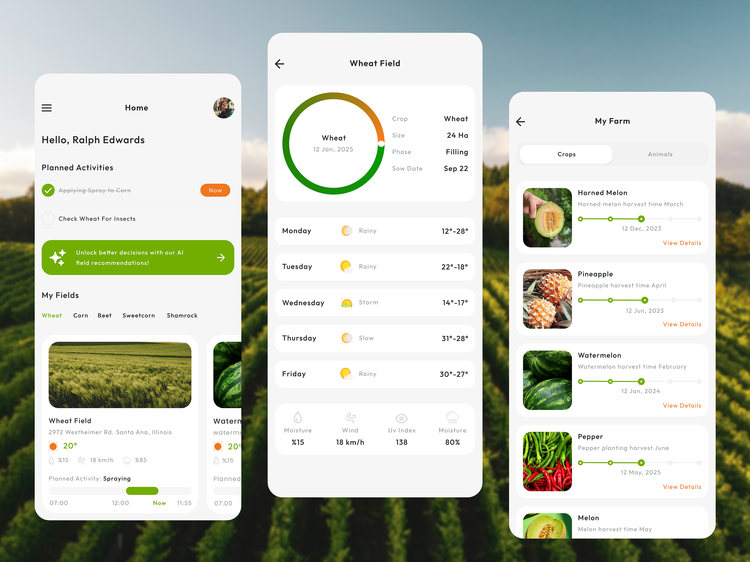 AI-Powered Farm Management App UI by Cozmiq - UX/UI Design Agency on ...